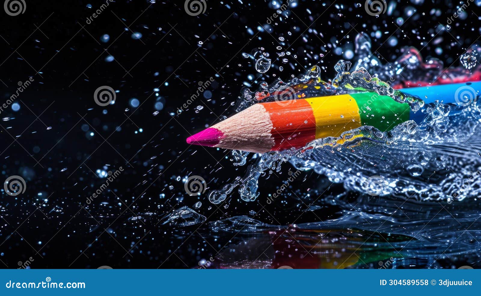 School Crayon Education Tool Horizontal Illustration. Stock ...