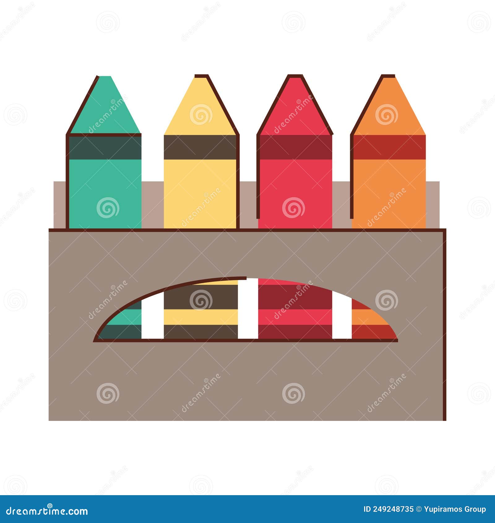 School Crayons Color Supply Stock Vector - Illustration of colour ...