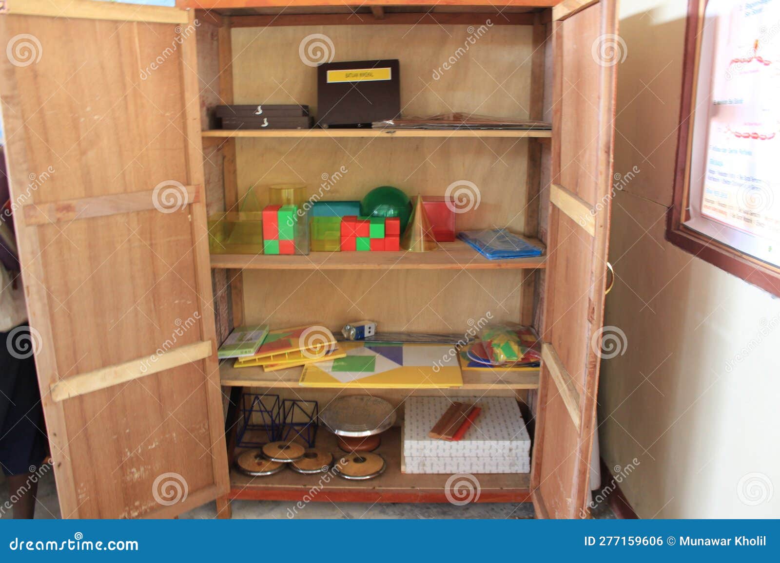 School Cupboard Containing Practicum Tools in the Mountains of Central ...