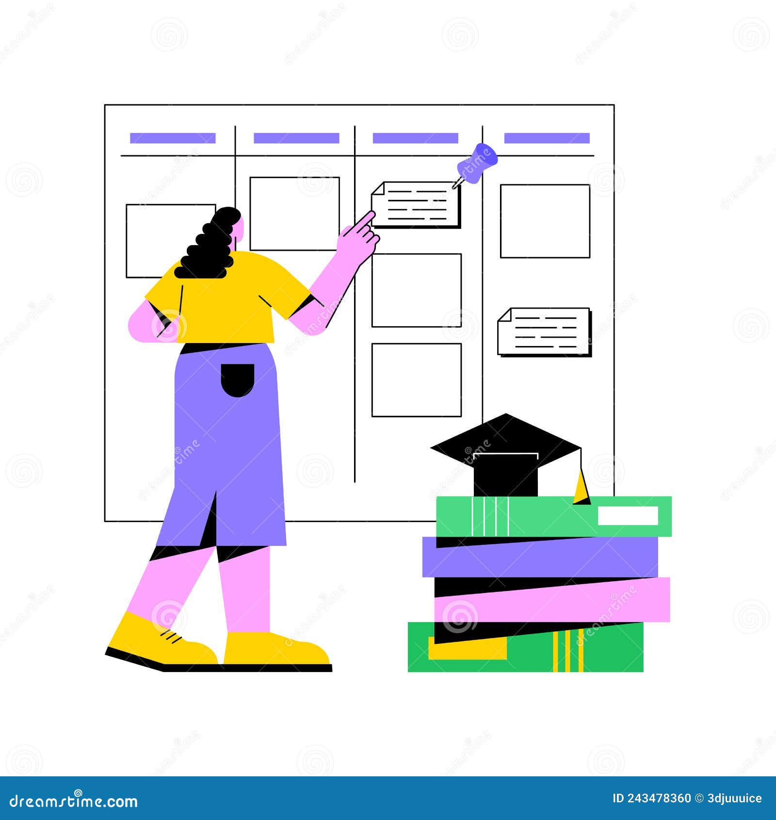 School Curriculum Abstract Concept Vector Illustration. Stock Vector ...