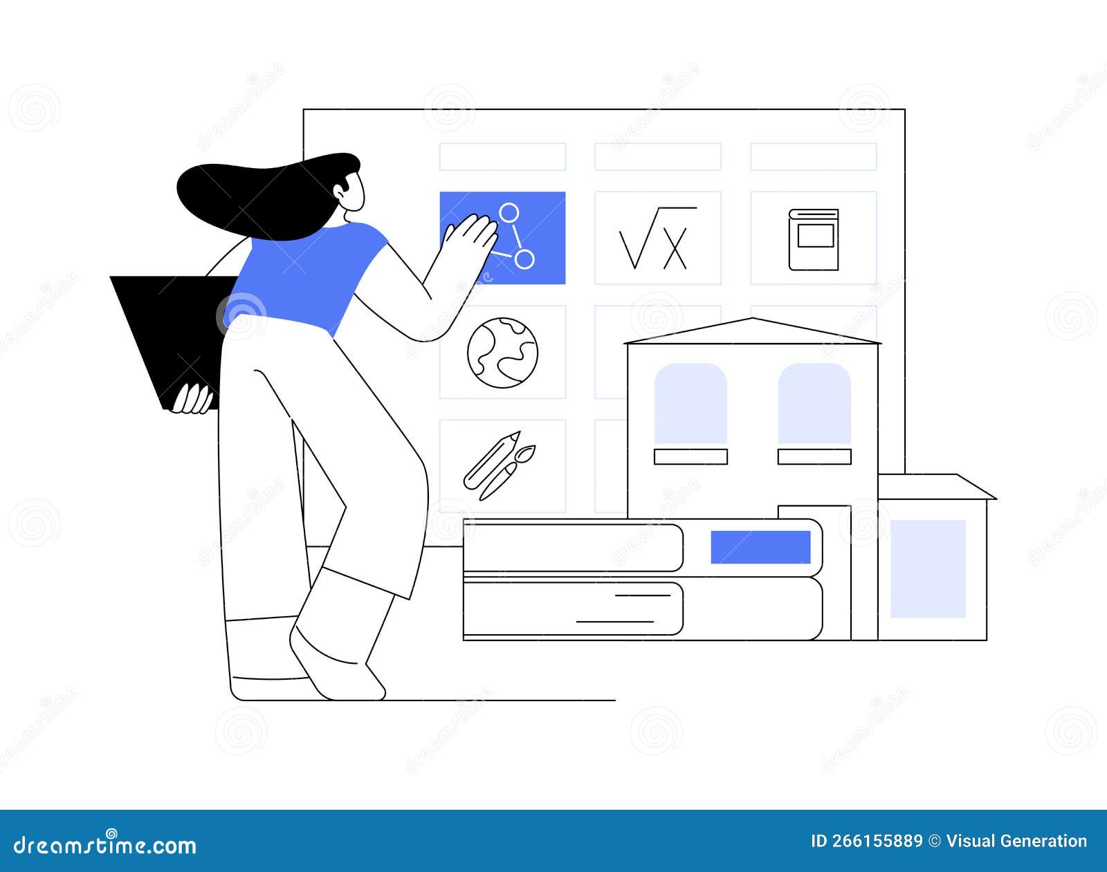 School Curriculum Abstract Concept Vector Illustration. Stock Vector ...