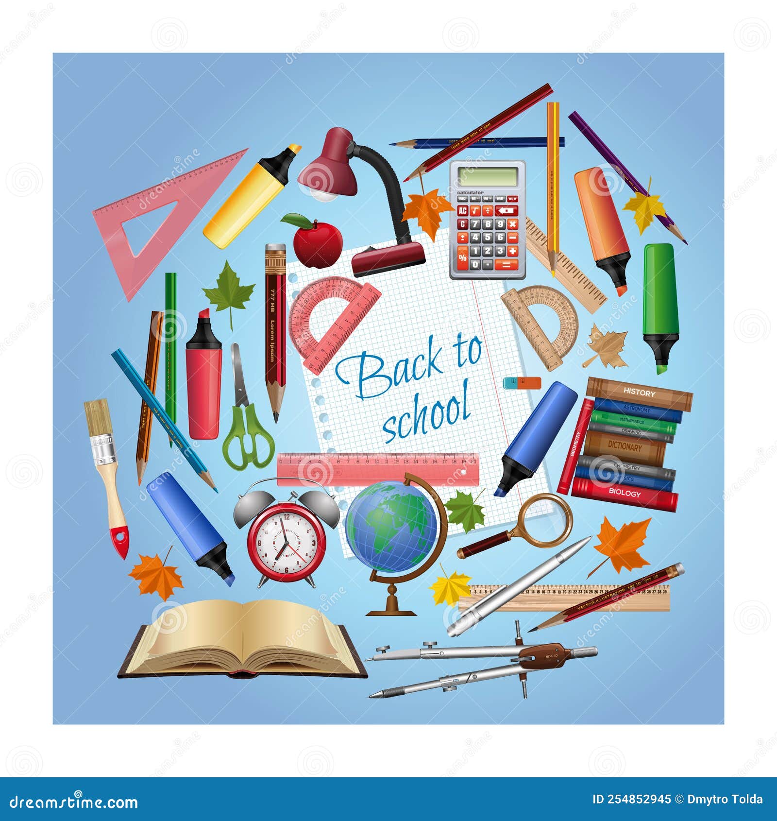 School Design Icon Set. Back To School Stock Vector - Illustration of ...