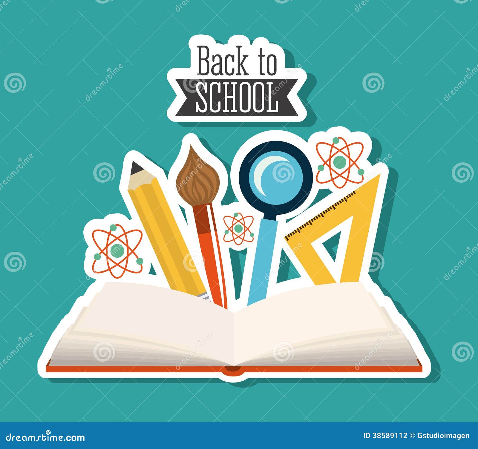 School design stock vector. Illustration of icon, poster - 38589112