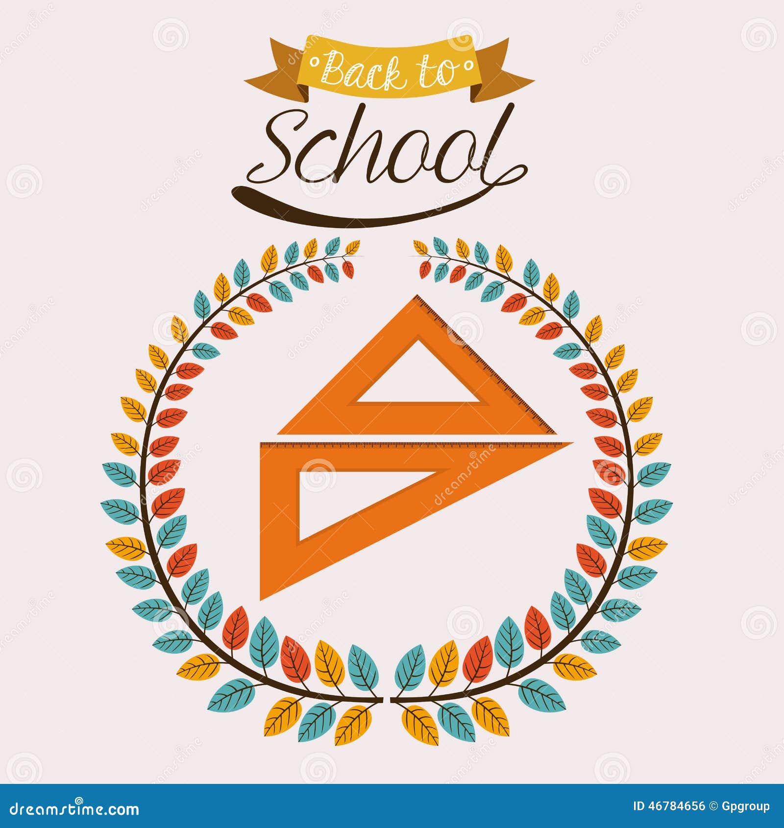 School design stock vector. Illustration of concept, back - 46784656