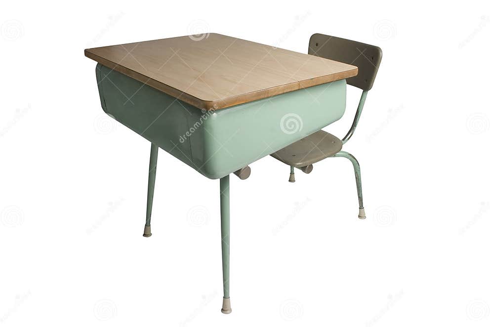 School desk stock image. Image of background, pupil, green - 3151303