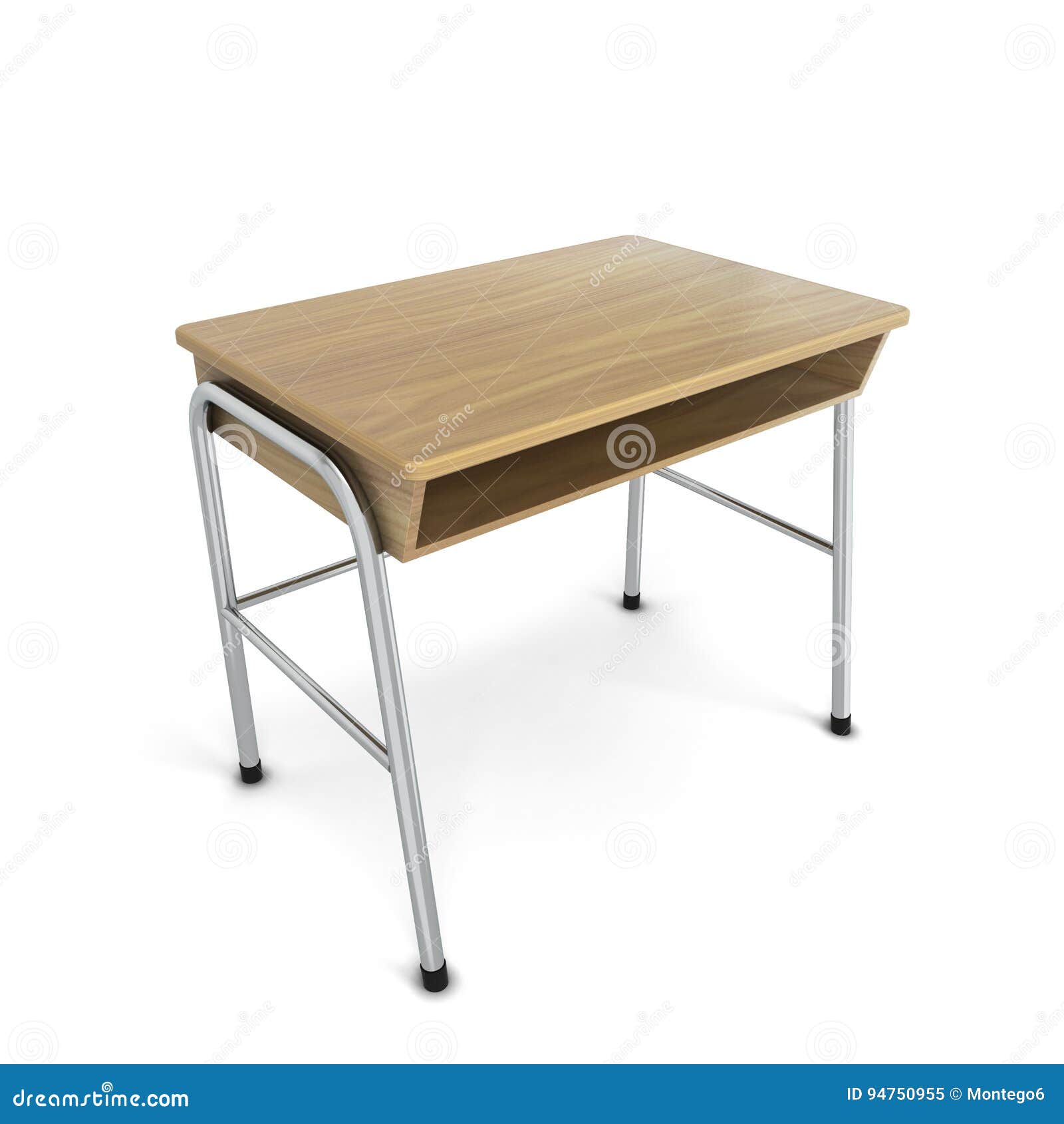 School desk stock illustration. Illustration of school - 94750955
