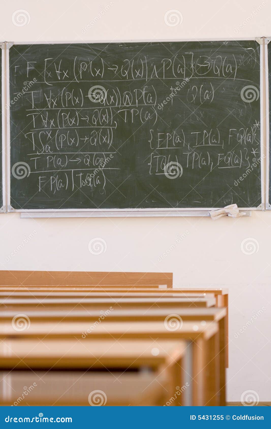 School desk with math stock image. Image of chalk, education - 5431255