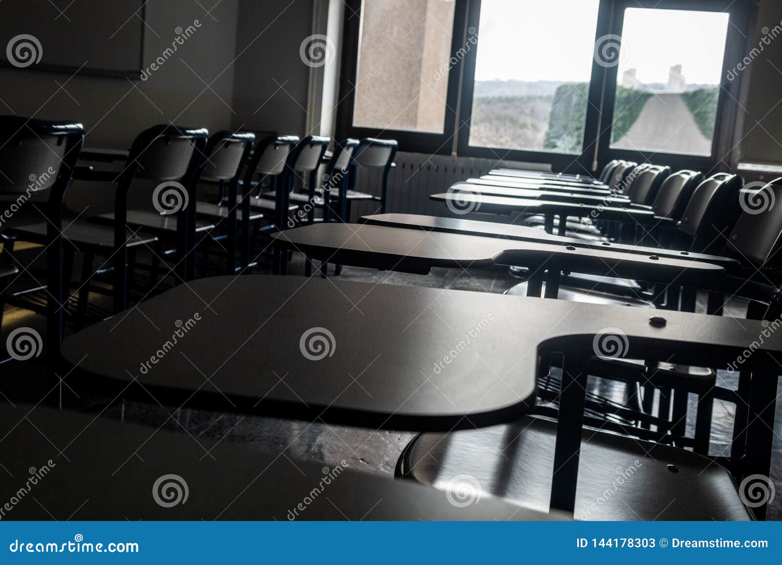 Seats at the Classroom of a School Stock Image - Image of lesson ...
