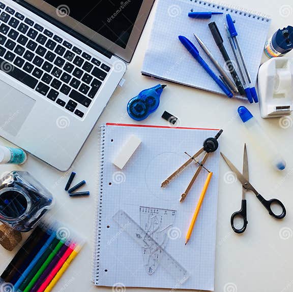 School Desktop editorial image. Image of school, start - 124803830