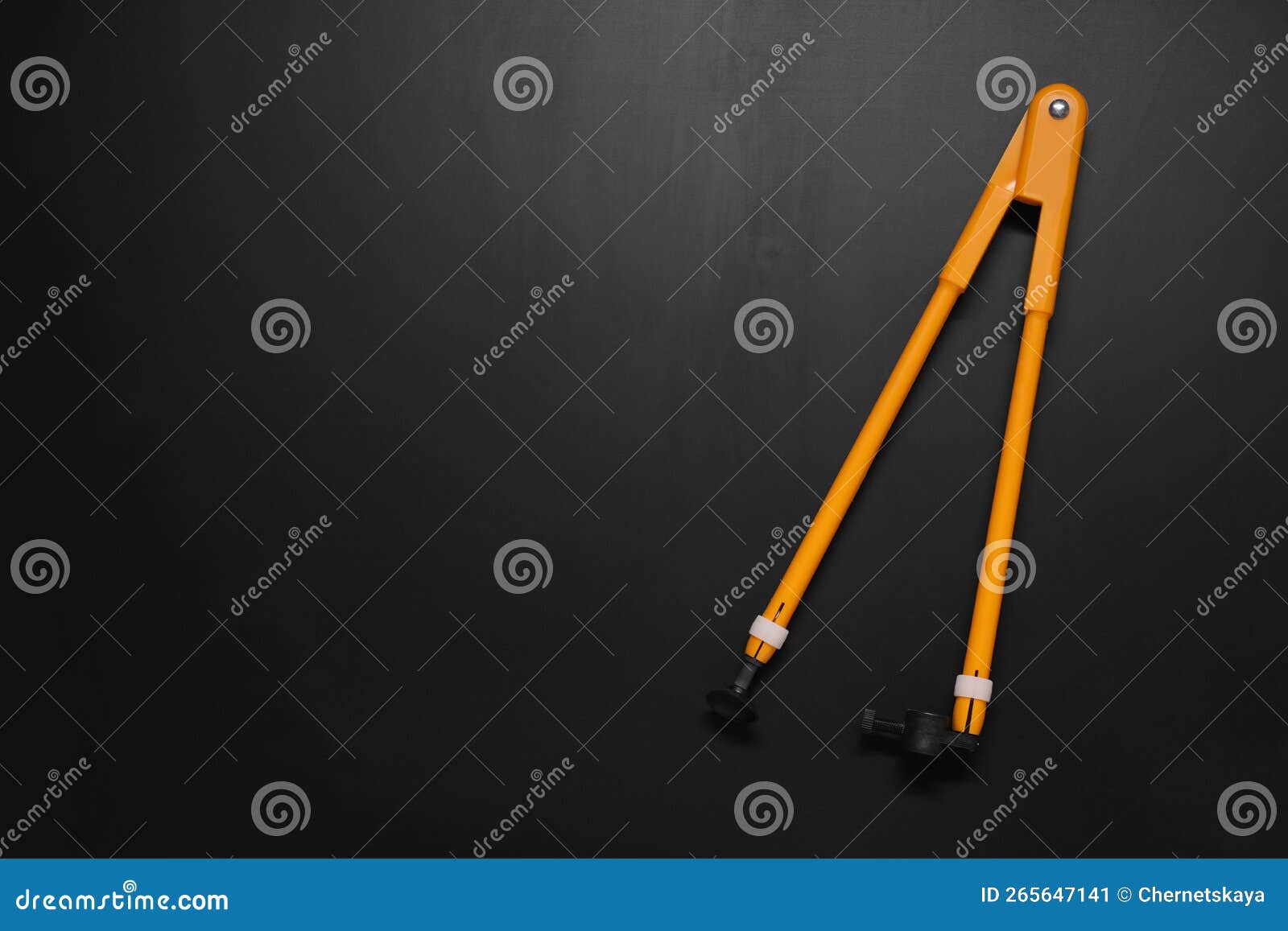 School Divider on Blackboard, Top View. Space for Text Stock Image ...