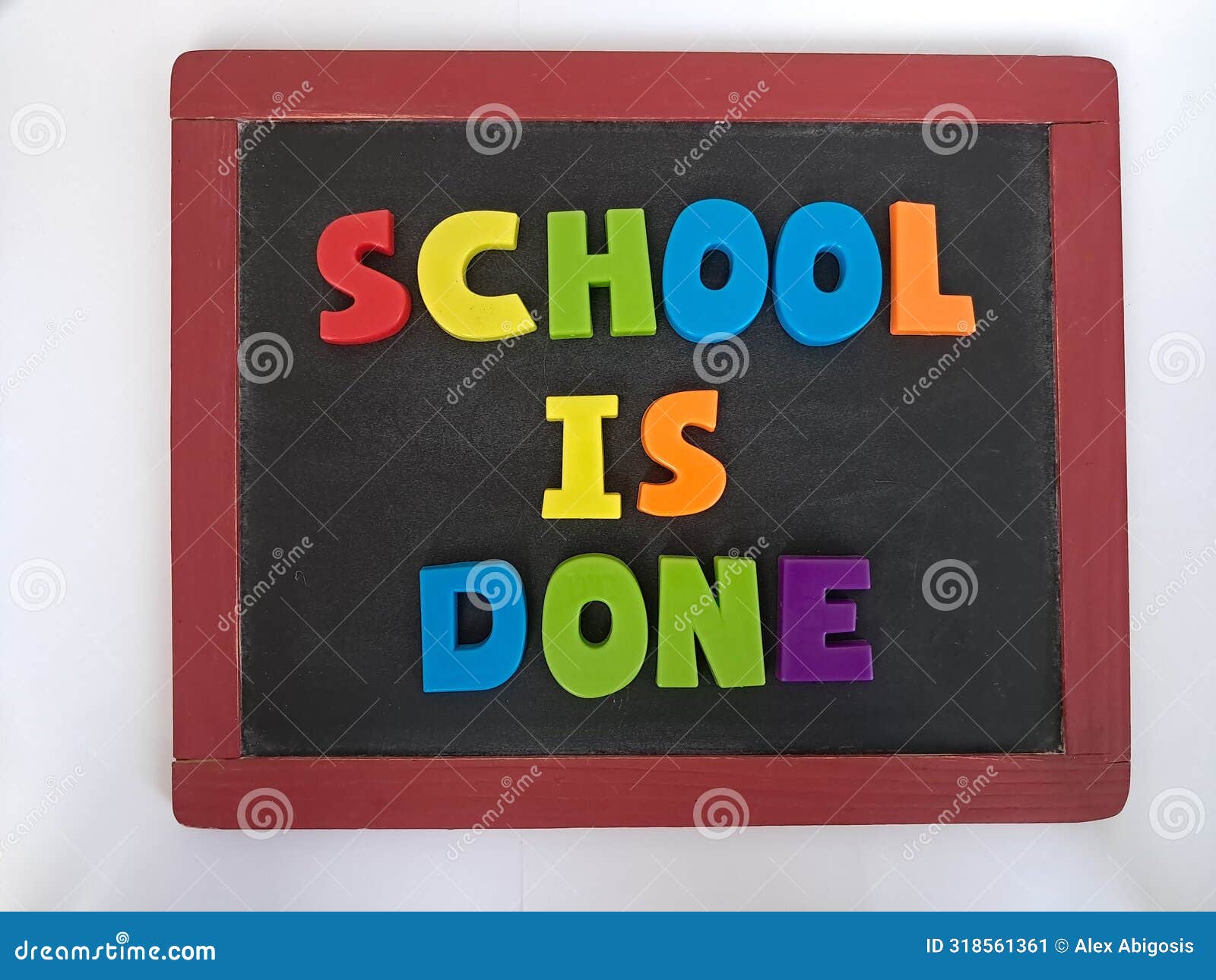 School is done message stock image. Image of bright - 318561361