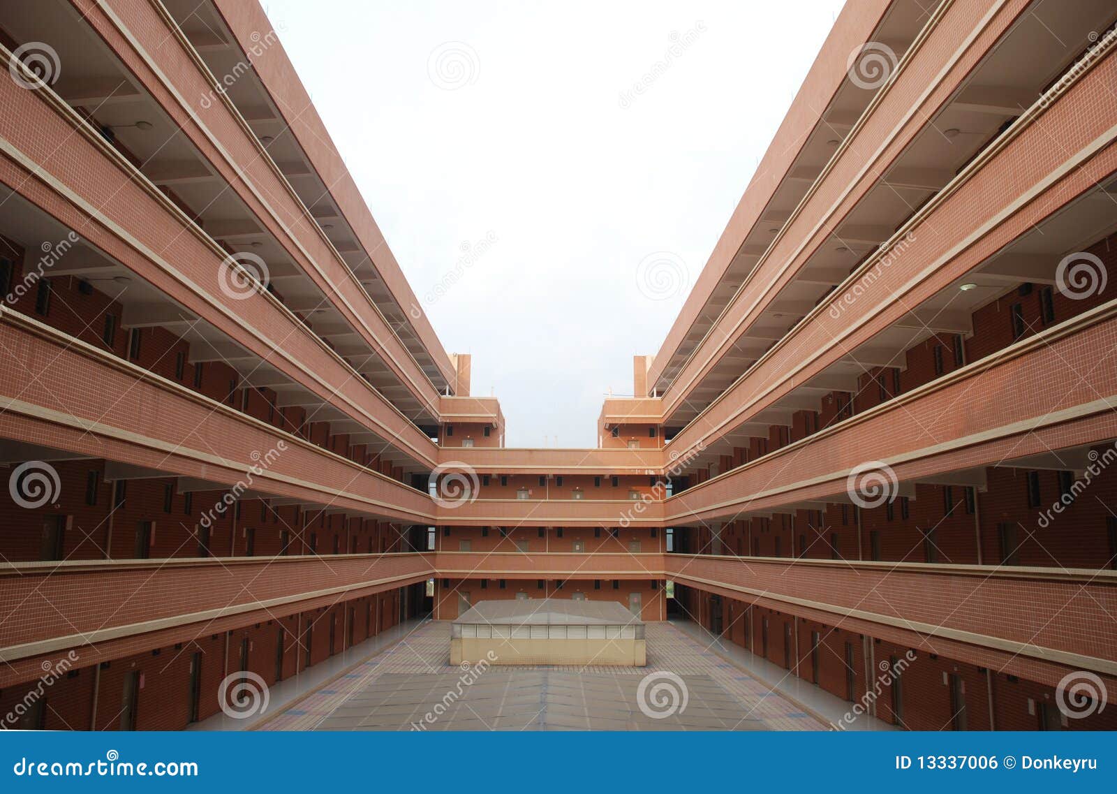 School dormitory building. stock photo. Image of university - 13337006