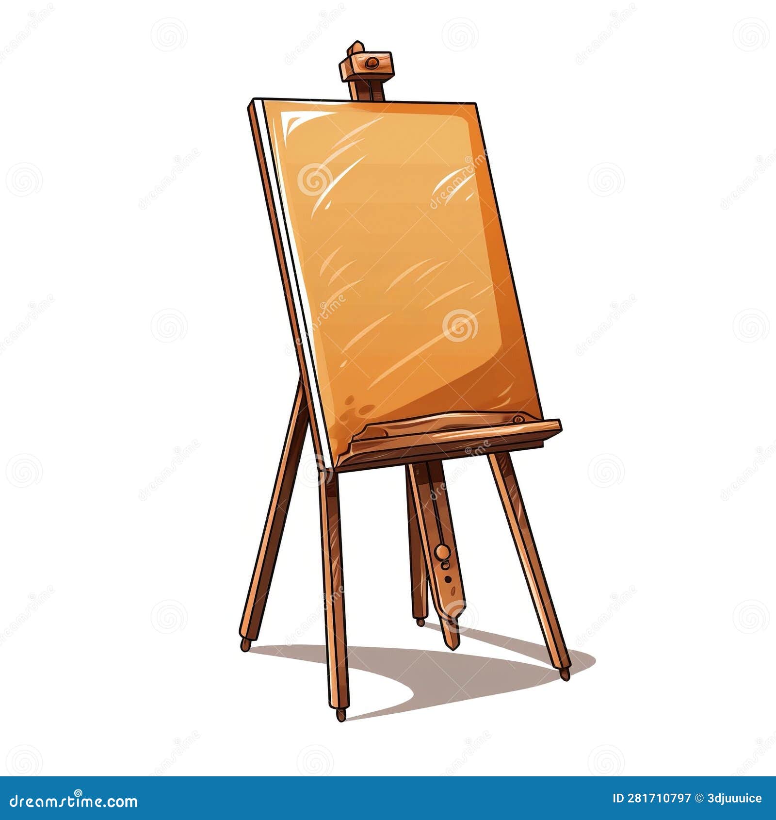 School Drawing Board Education Tool Cartoon Square Illustration. Stock ...