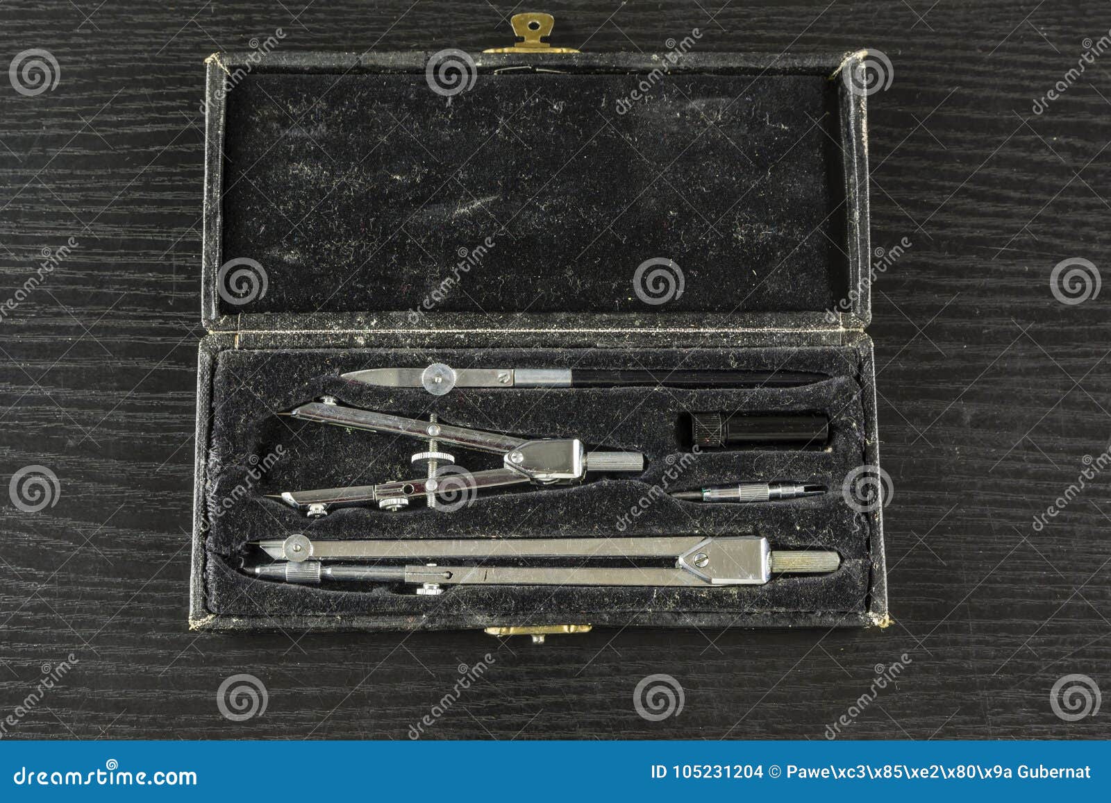 School Drawing Set for Drawing Circles. Stock Photo - Image of ...