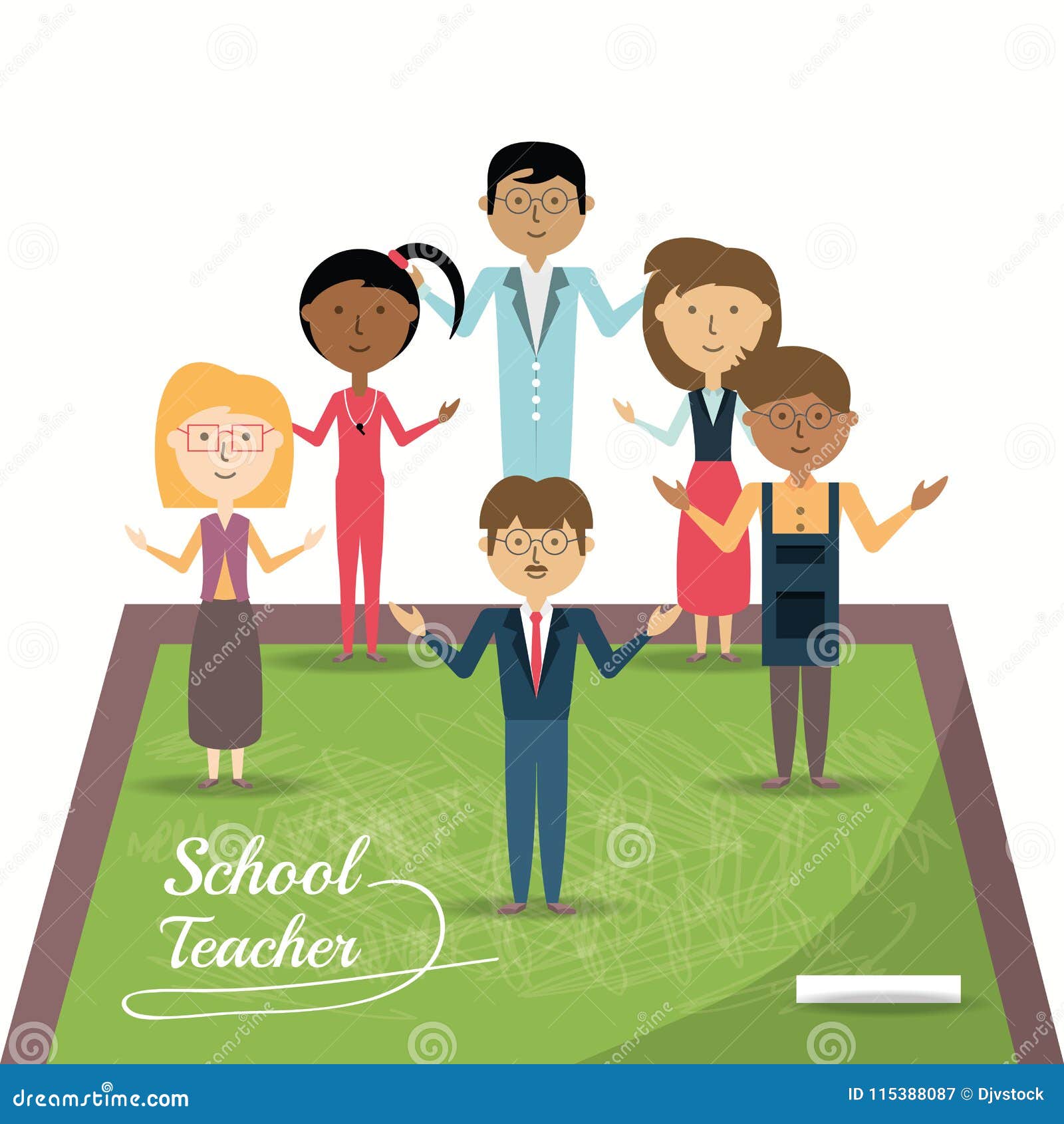 School and Education Design Stock Illustration - Illustration of ...
