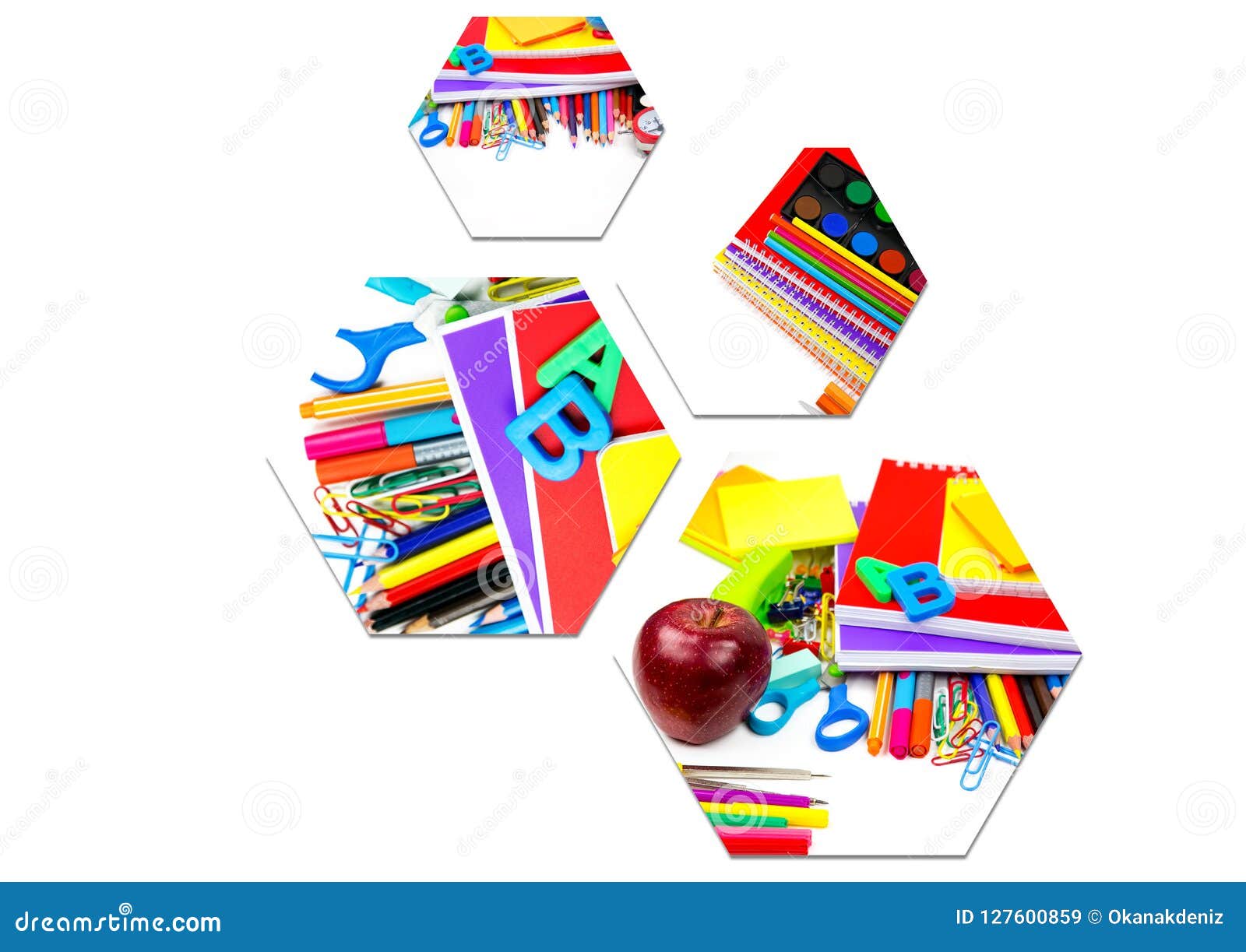School Education Equipment Tools Collage Stock Image - Image of ...
