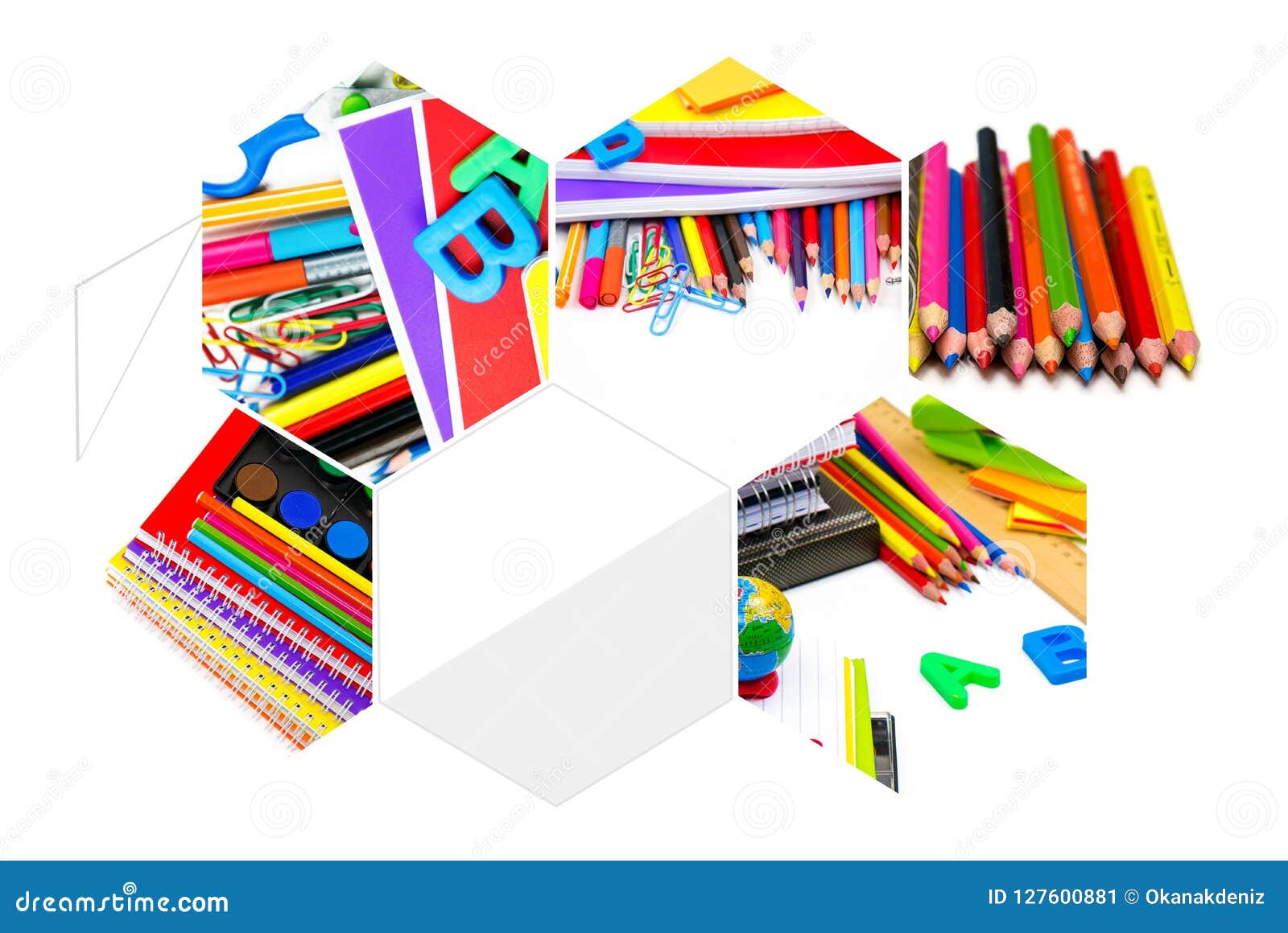 School Education Equipment Tools Collage Stock Image - Image of ...