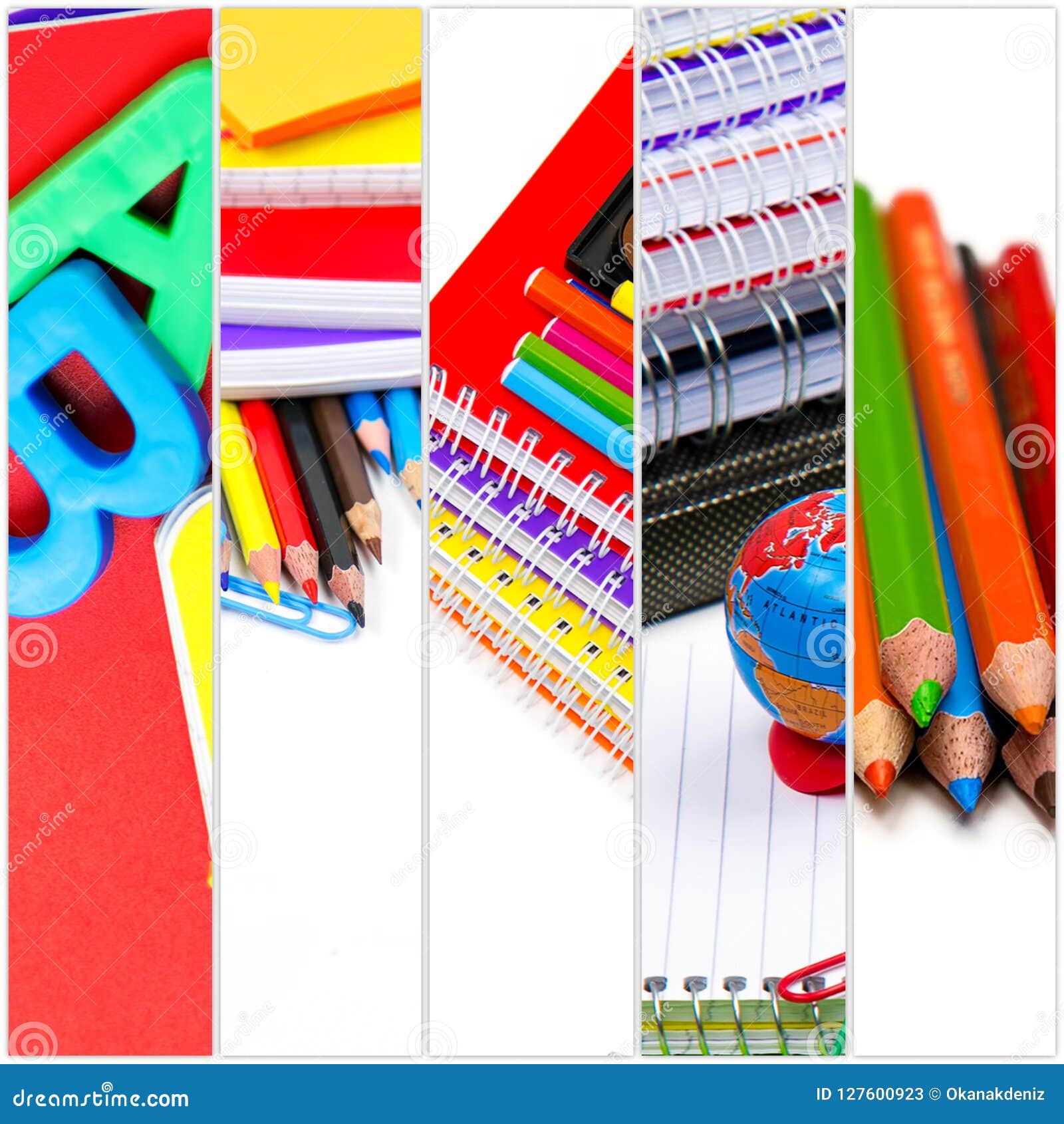 School Education Equipment Tools Collage Stock Image - Image of ...