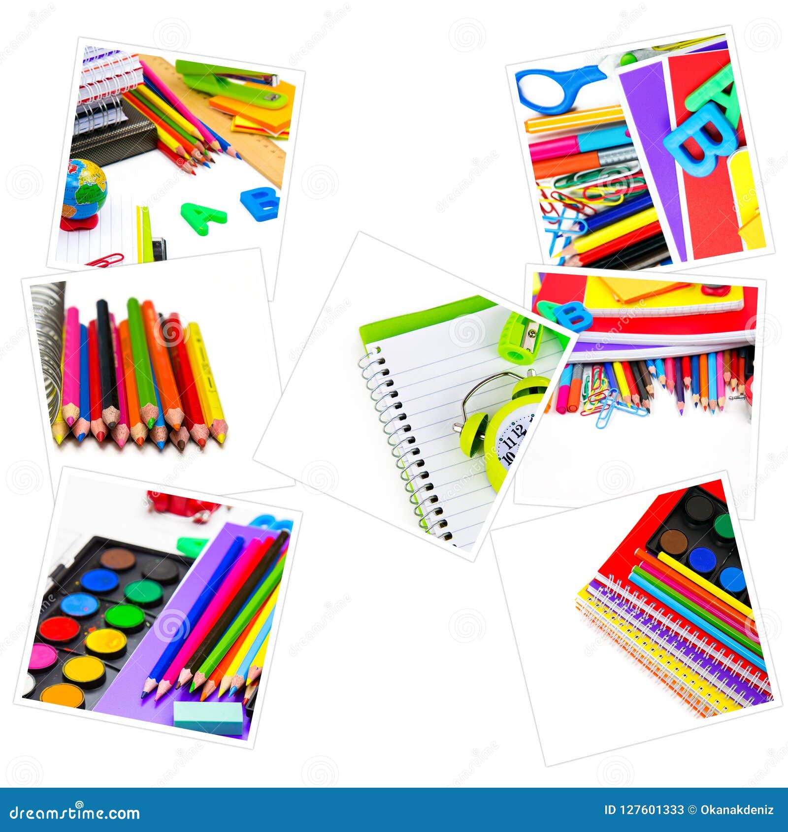 School Education Equipment Tools Collage Stock Image - Image of ...