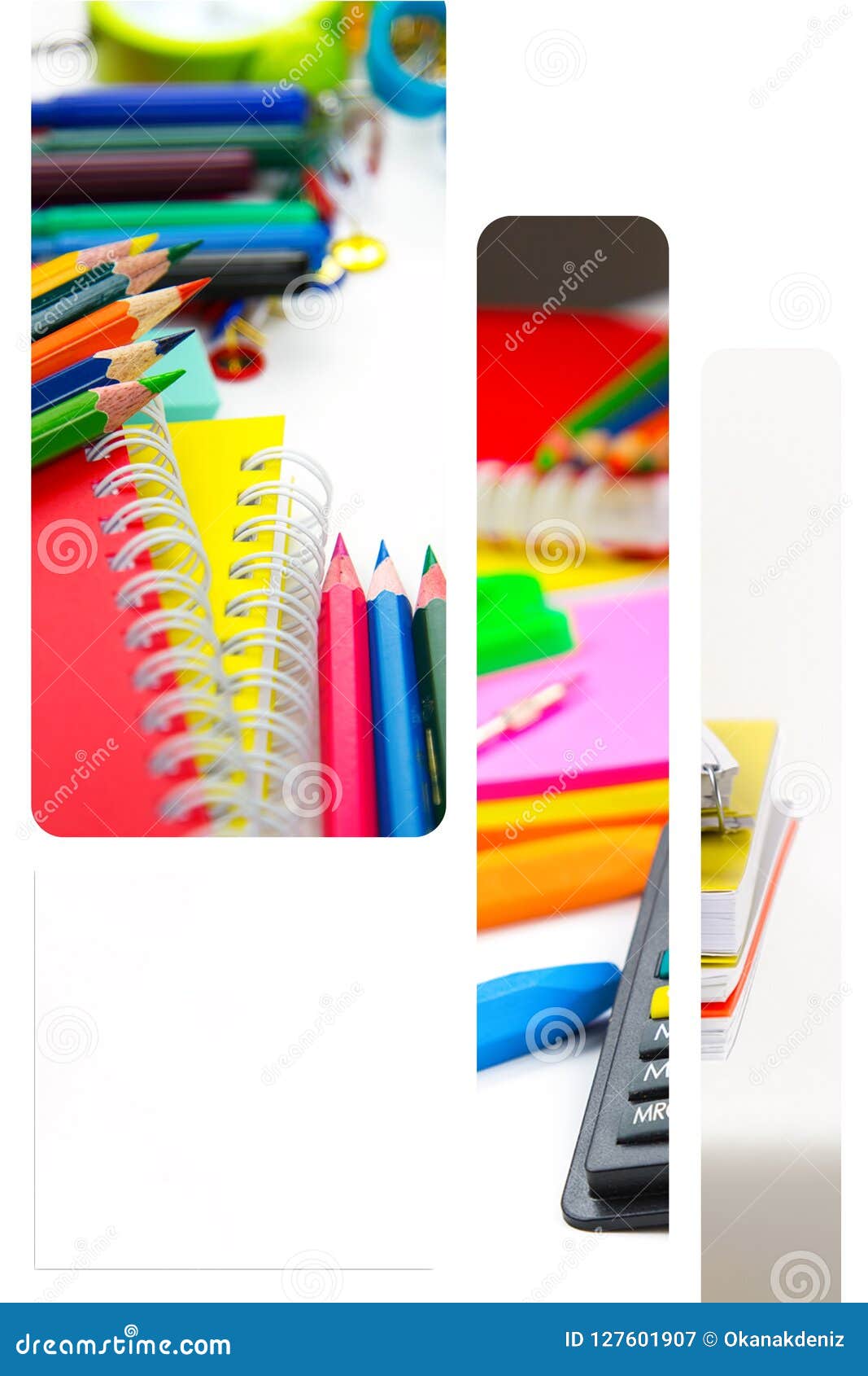School Education Equipment Tools Collage Stock Image - Image of class ...