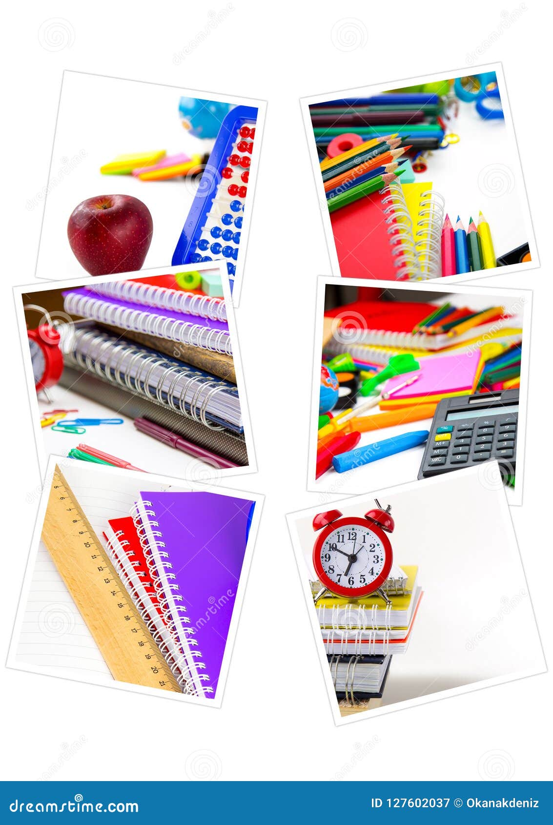 School Education Equipment Tools Collage Stock Image - Image of objects ...