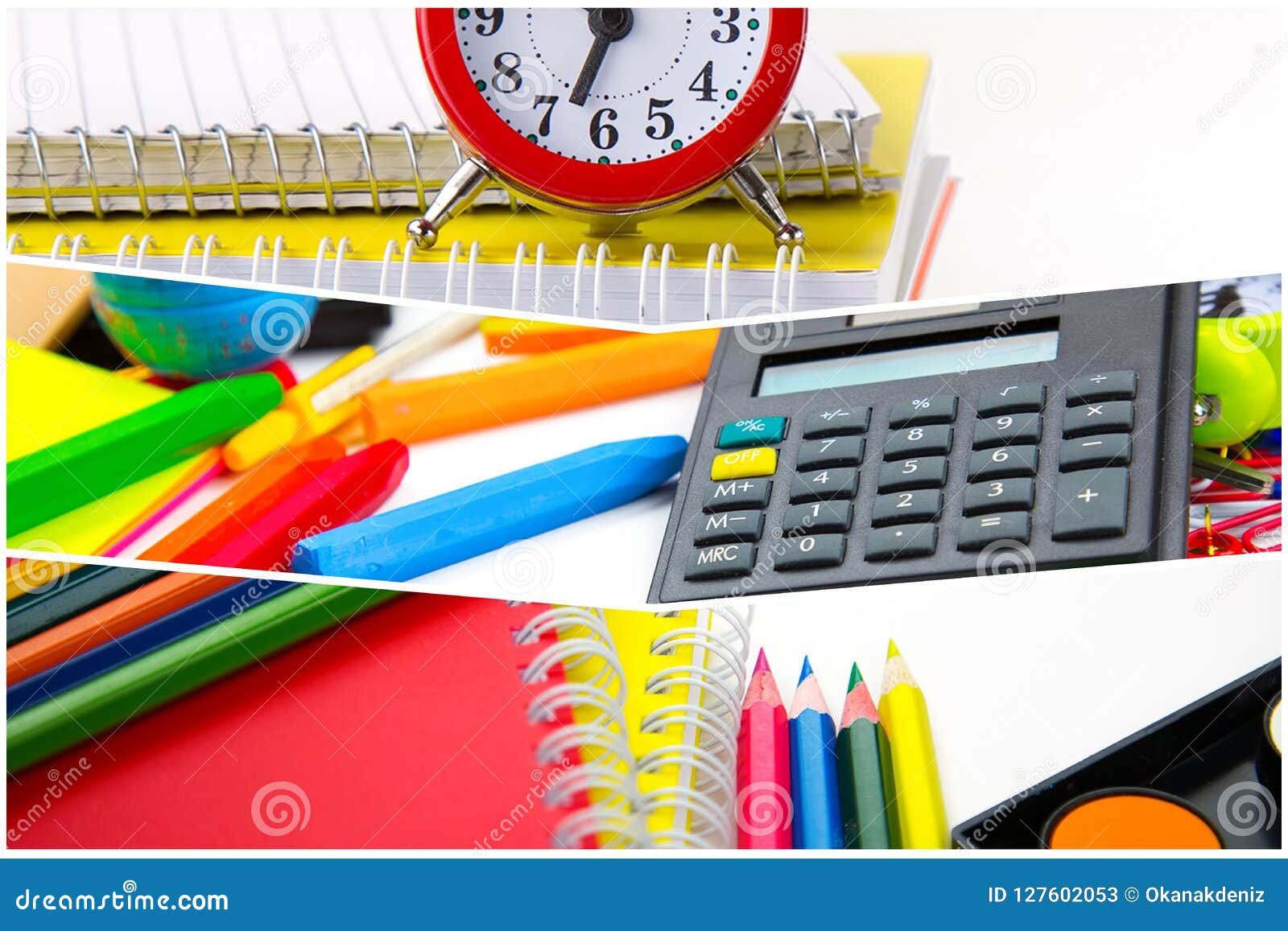 School Education Equipment Tools Collage Stock Image - Image of ...