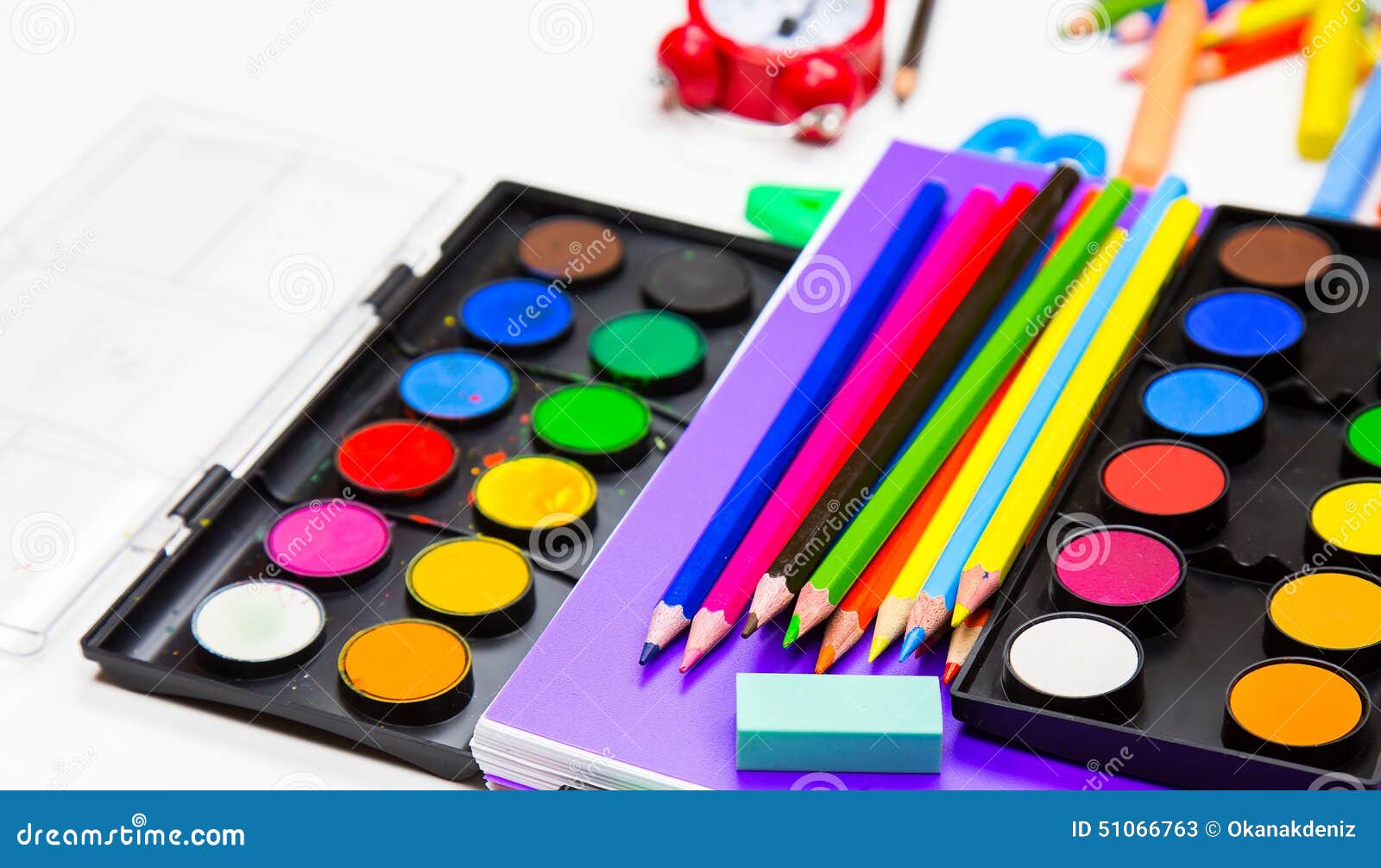 School Education Equipment Tools Stock Image - Image of desk, pencil ...