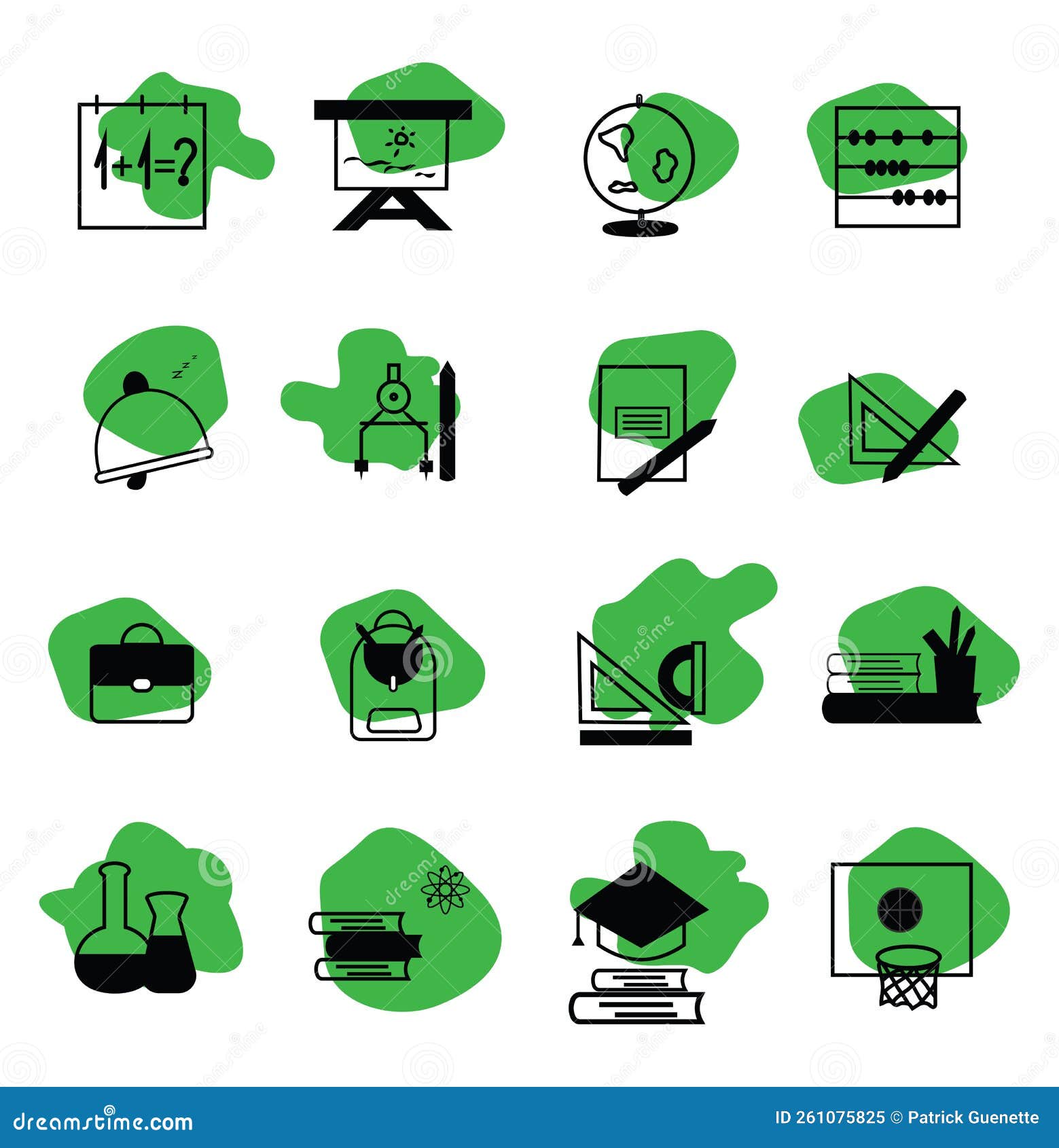 School education, icon stock vector. Illustration of study - 261075825