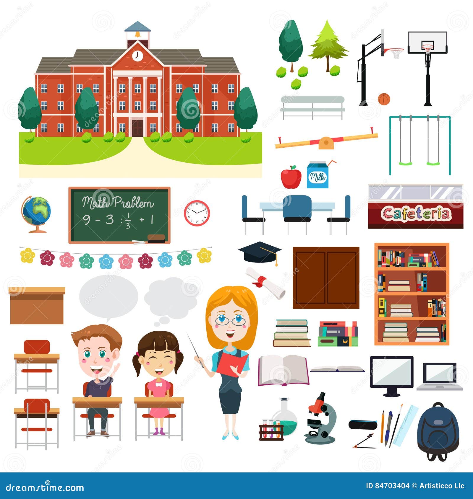 School Education Related Infographics Elements Stock Vector ...