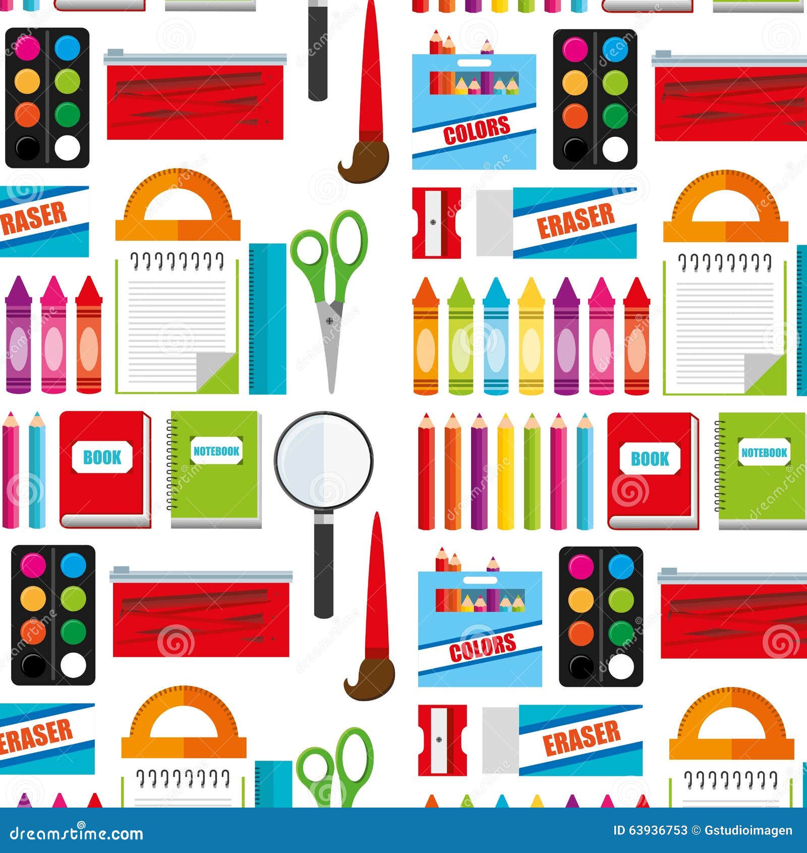 School elements design stock vector. Illustration of pallete - 63936753