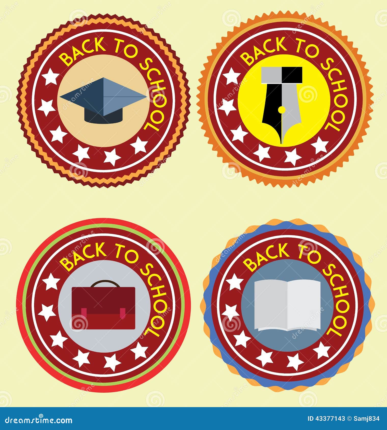 School Emblems Vector stock vector. Illustration of emblem - 43377143