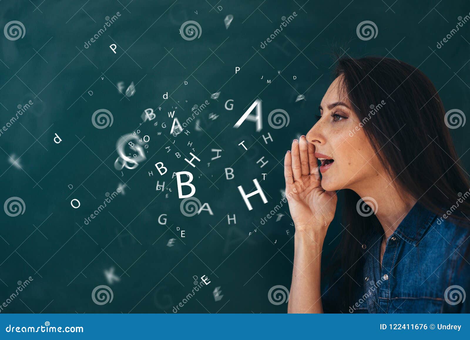 School, English Lesson Ourse of Studying a Foreign Language. Stock ...