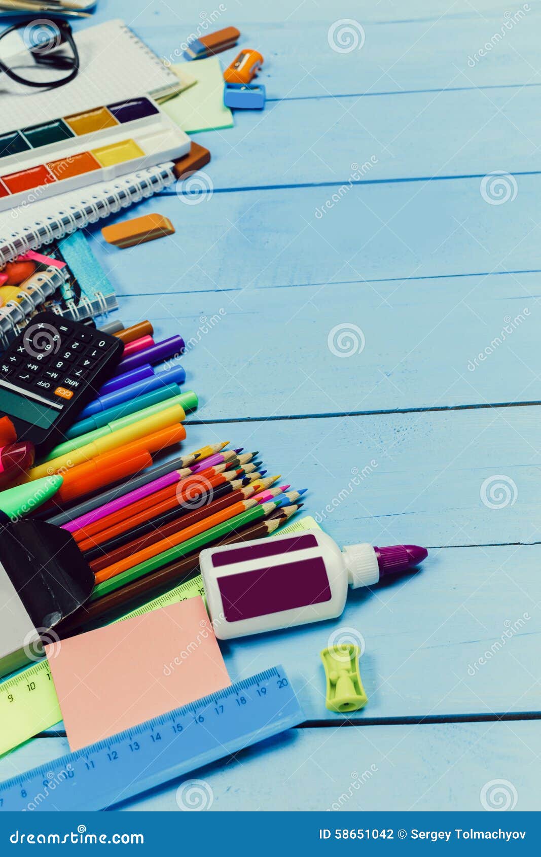 School equipment stock photo. Image of education, drawing - 58651042