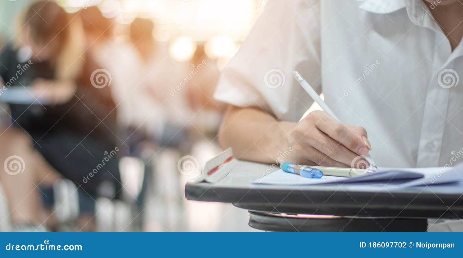 School Exam Student`s Taking Educational Test, Admission Test, Thinking ...