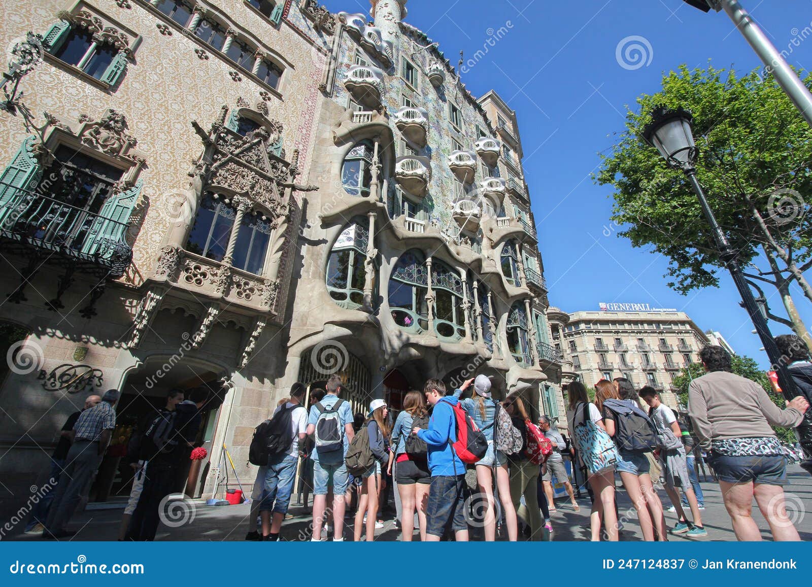 School Excursion Near The Stand With The Plan. Editorial Image ...