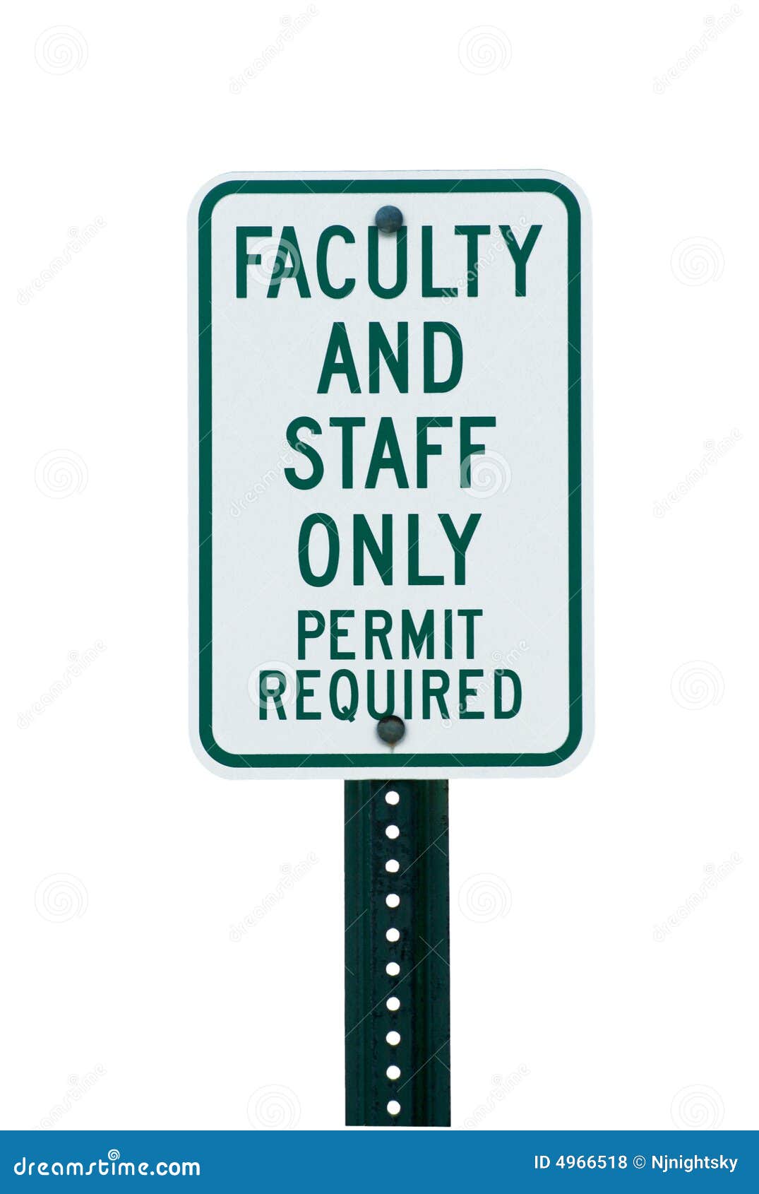 School Faculty Parking Sign Stock Photo - Image of faculty, public: 4966518