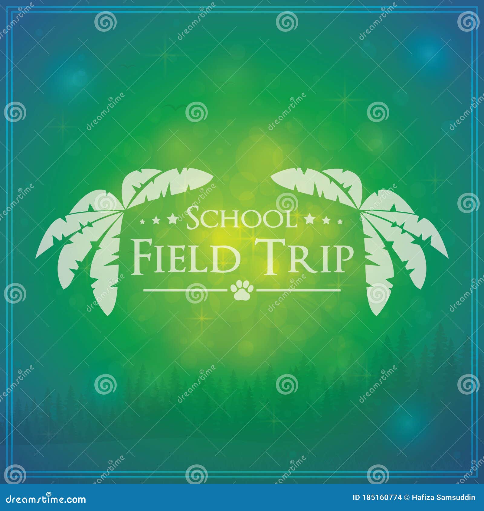 School Field Trip. Vector Illustration Decorative Design Stock Vector ...