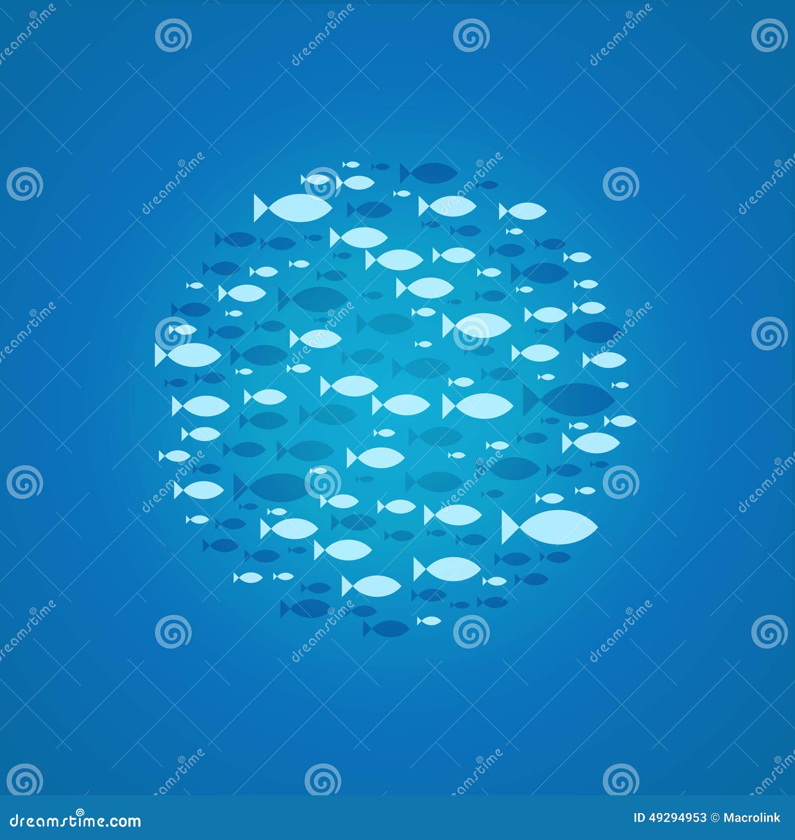 School of Fish, Wallpaper stock vector. Illustration of copy - 49294953
