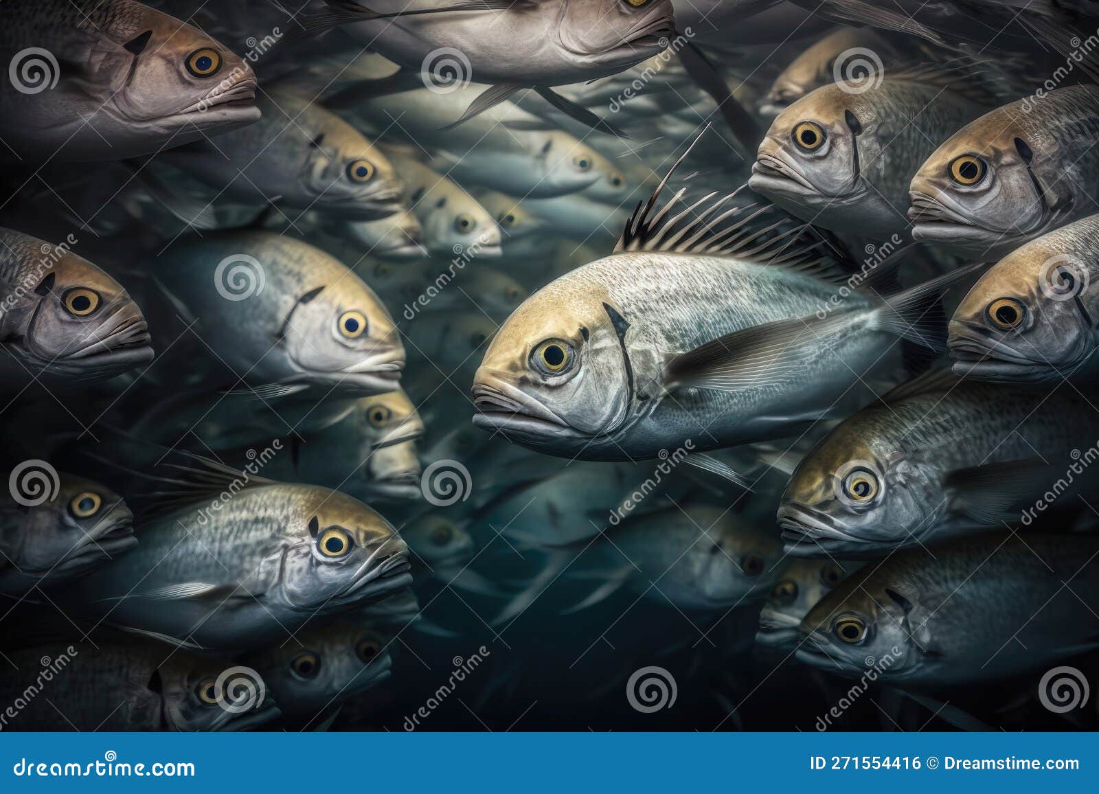 Blue Trevally Carangoides Ferdau Cartoon Vector | CartoonDealer.com ...