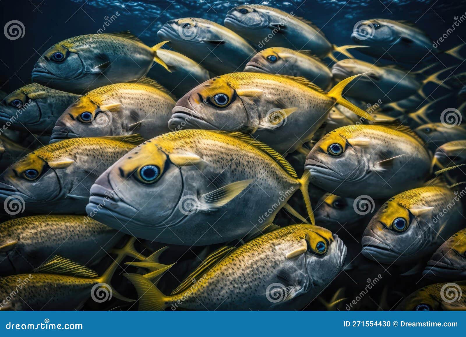 Blue Trevally Carangoides Ferdau Cartoon Vector | CartoonDealer.com ...