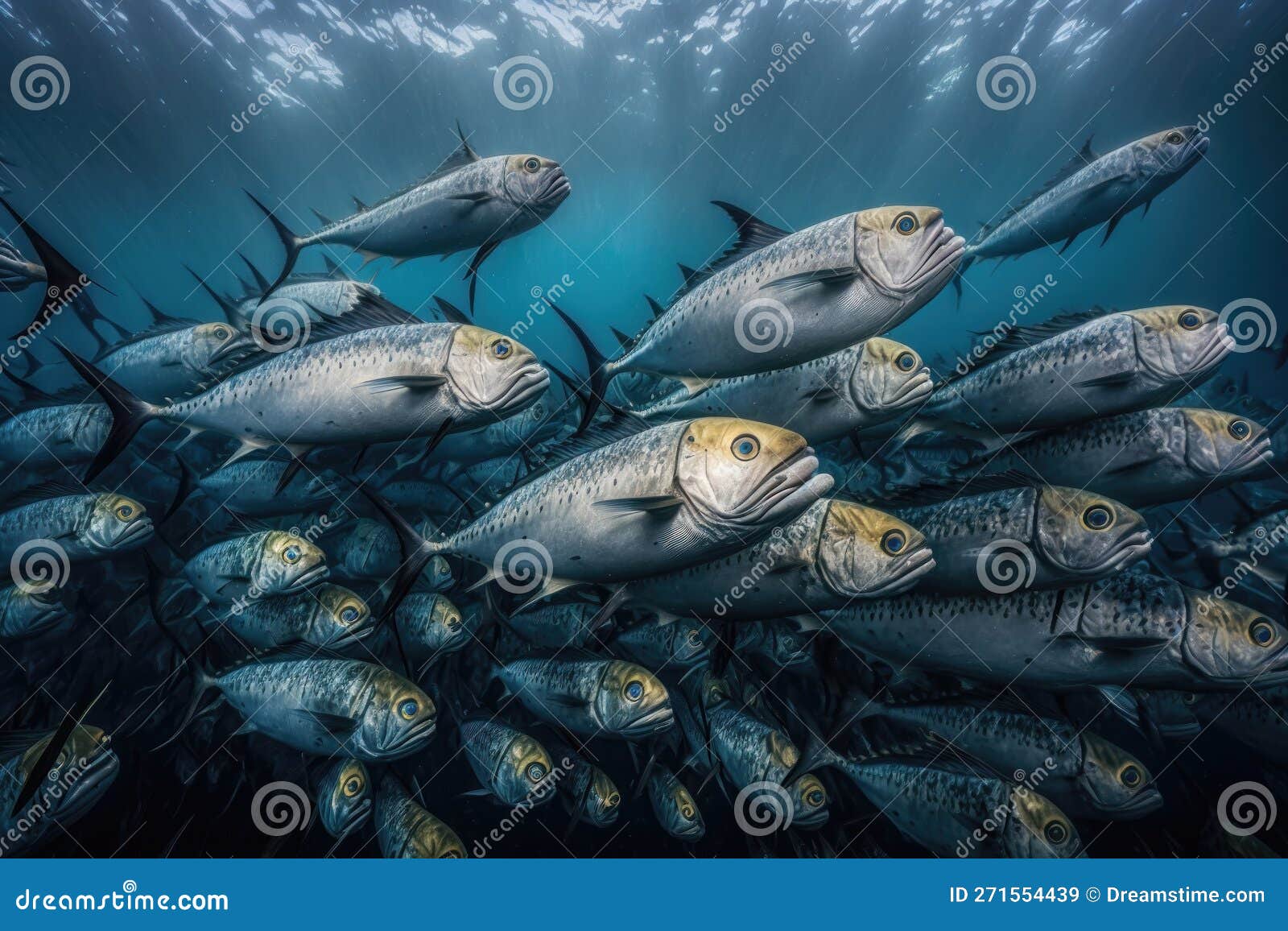 Blue Trevally Carangoides Ferdau Cartoon Vector | CartoonDealer.com ...