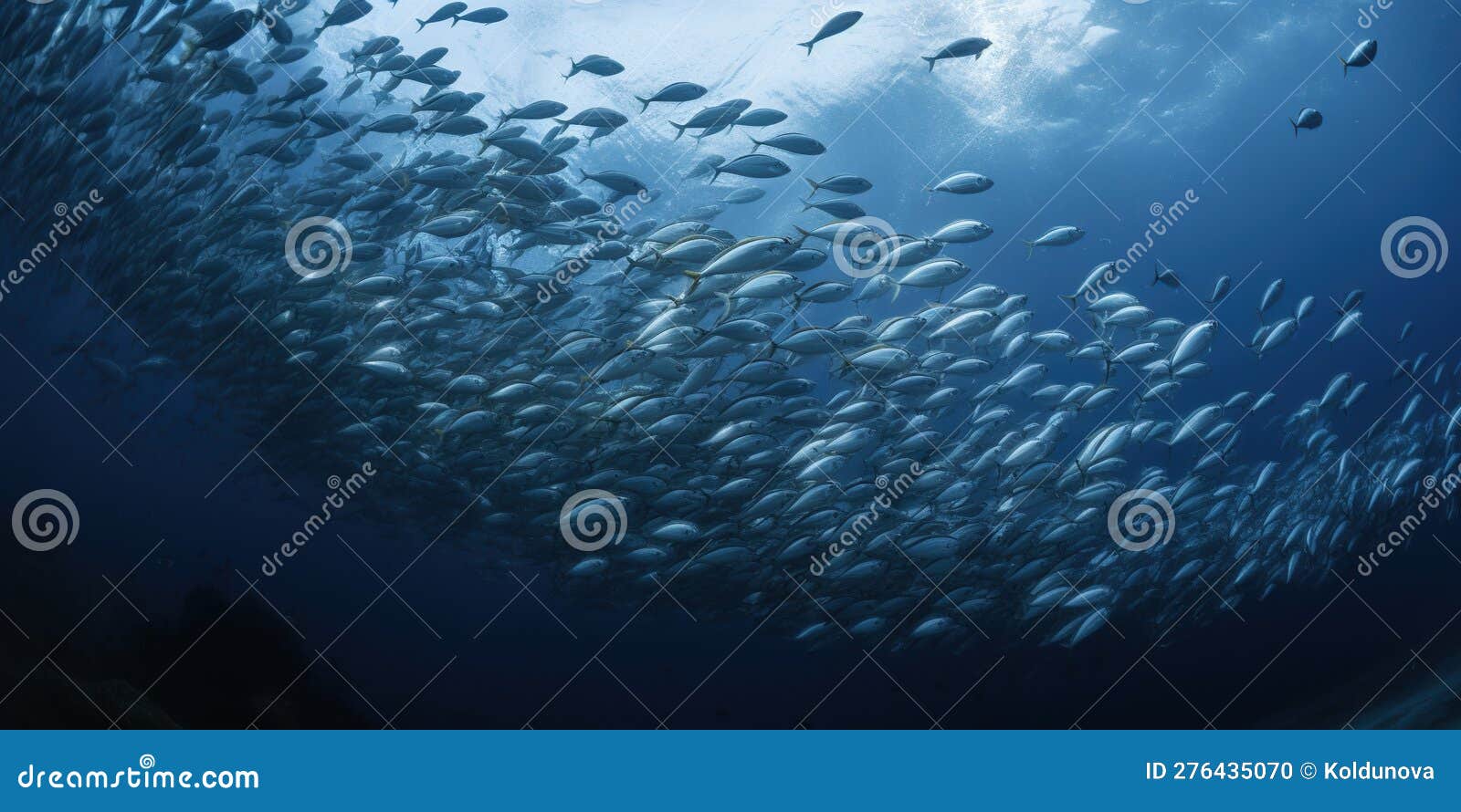 A School of Flying Fish Leaping Out of the Water To Escape Predators ...