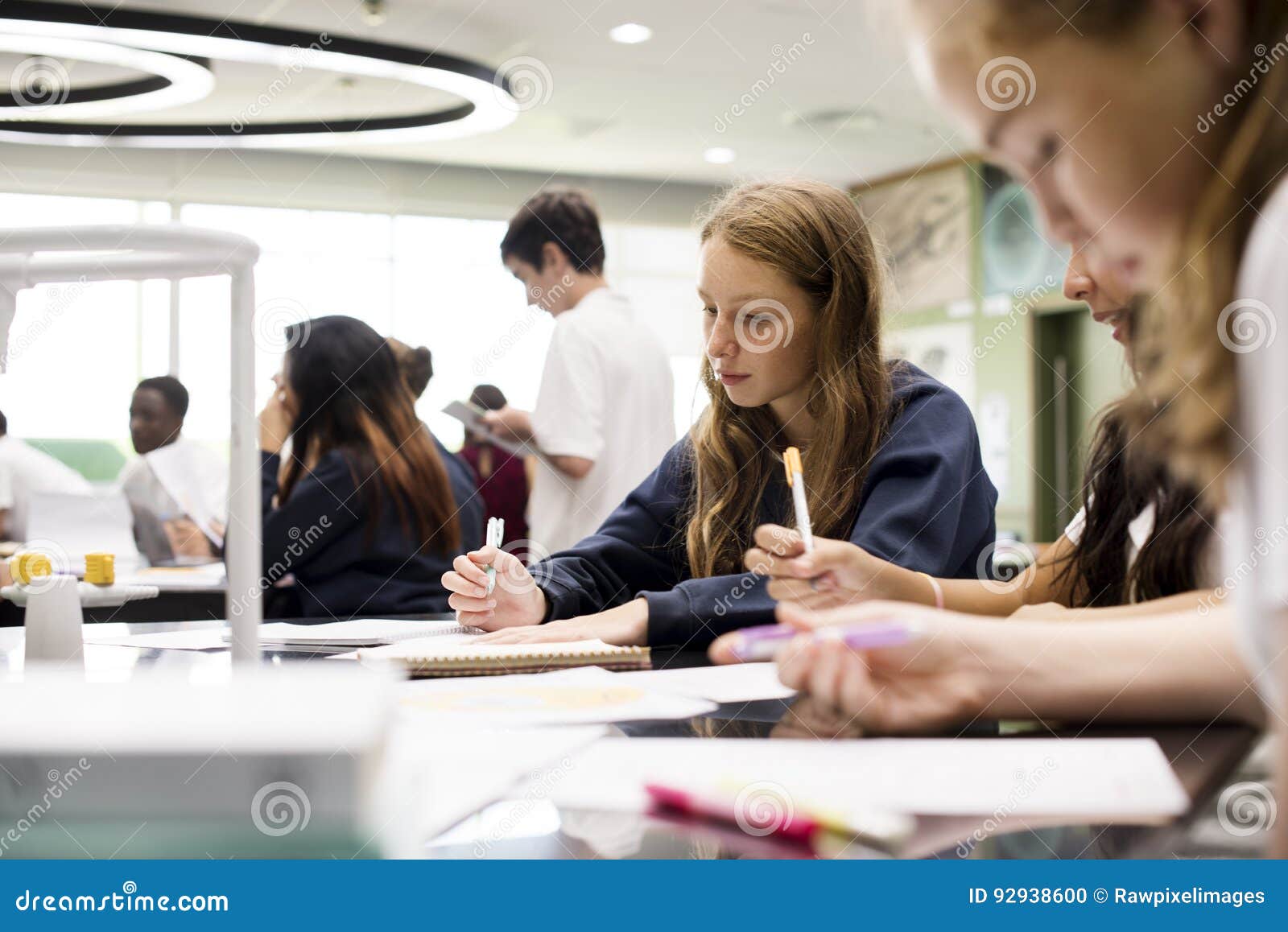 School Friends Learning Classroom Knowledge Stock Photo - Image of high ...