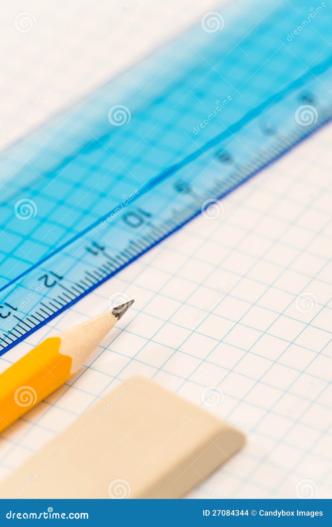 Pencil And Rubber Stock Photo | CartoonDealer.com #32047560