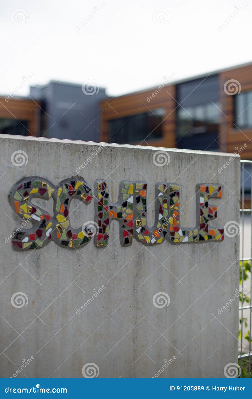 School stock image. Image of lettering, concrete, text - 91205889