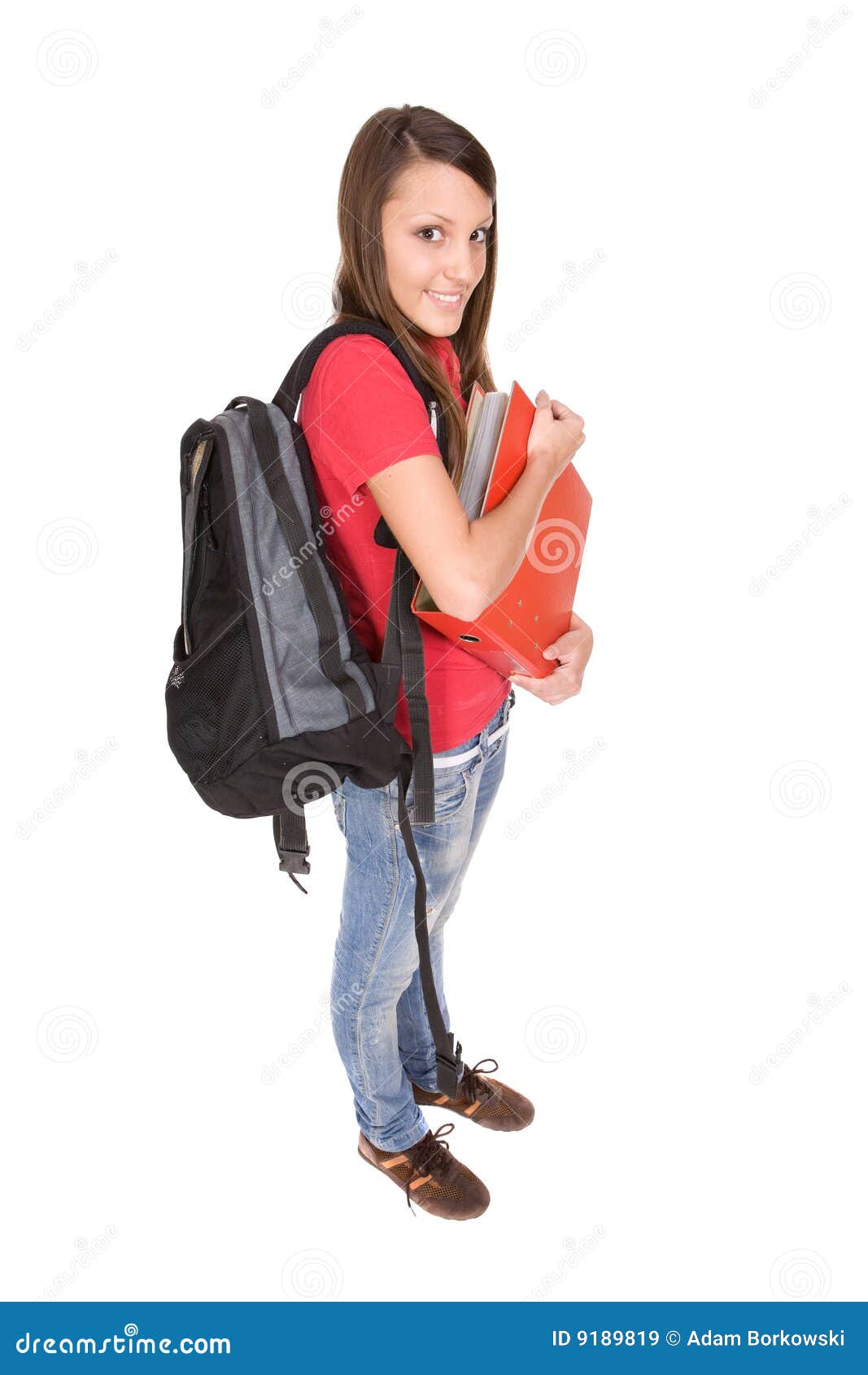 School girl stock image. Image of high, back, people, female - 9189819