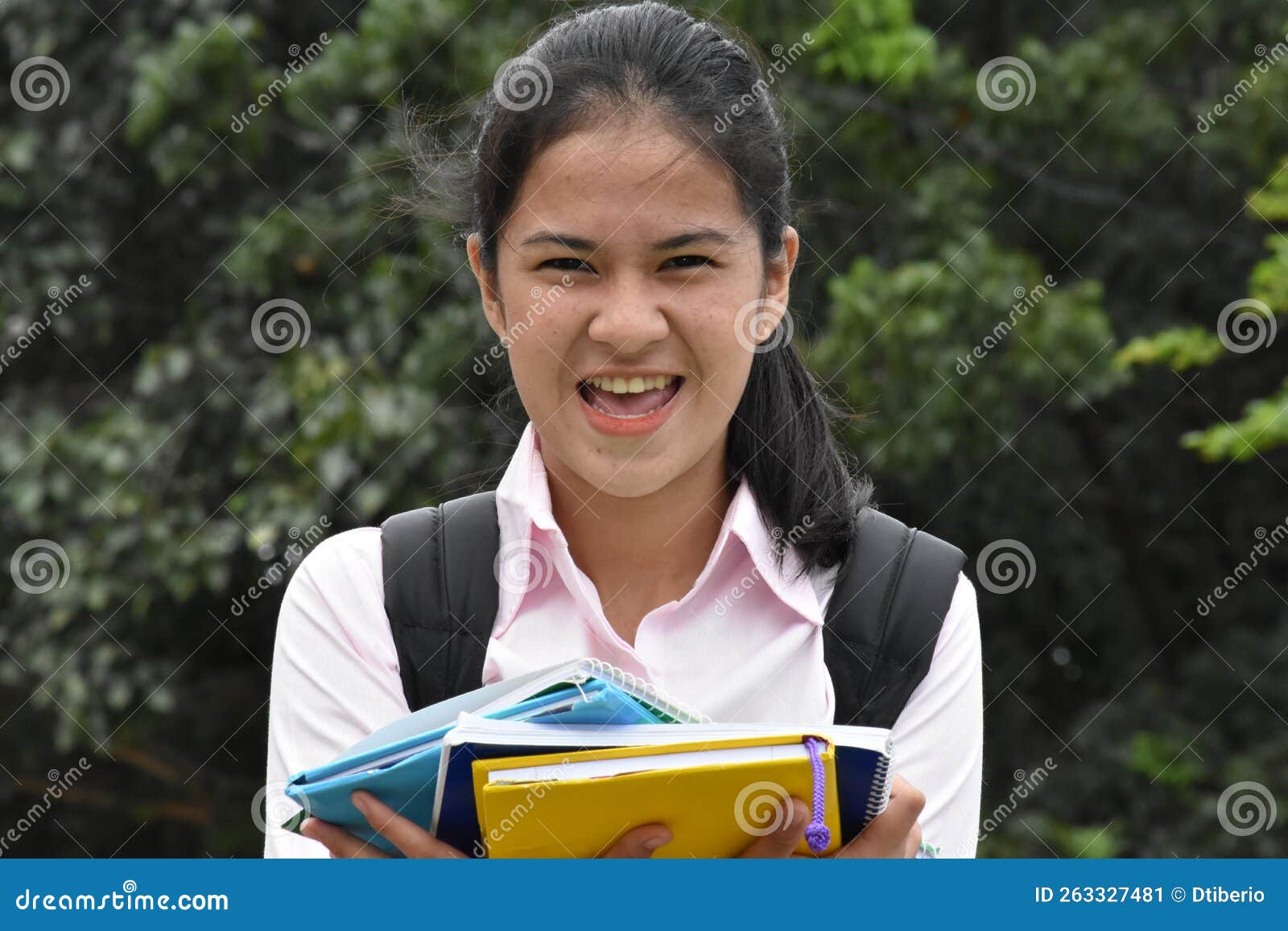 A School Girl and Anger stock image. Image of girl, anger - 263327481