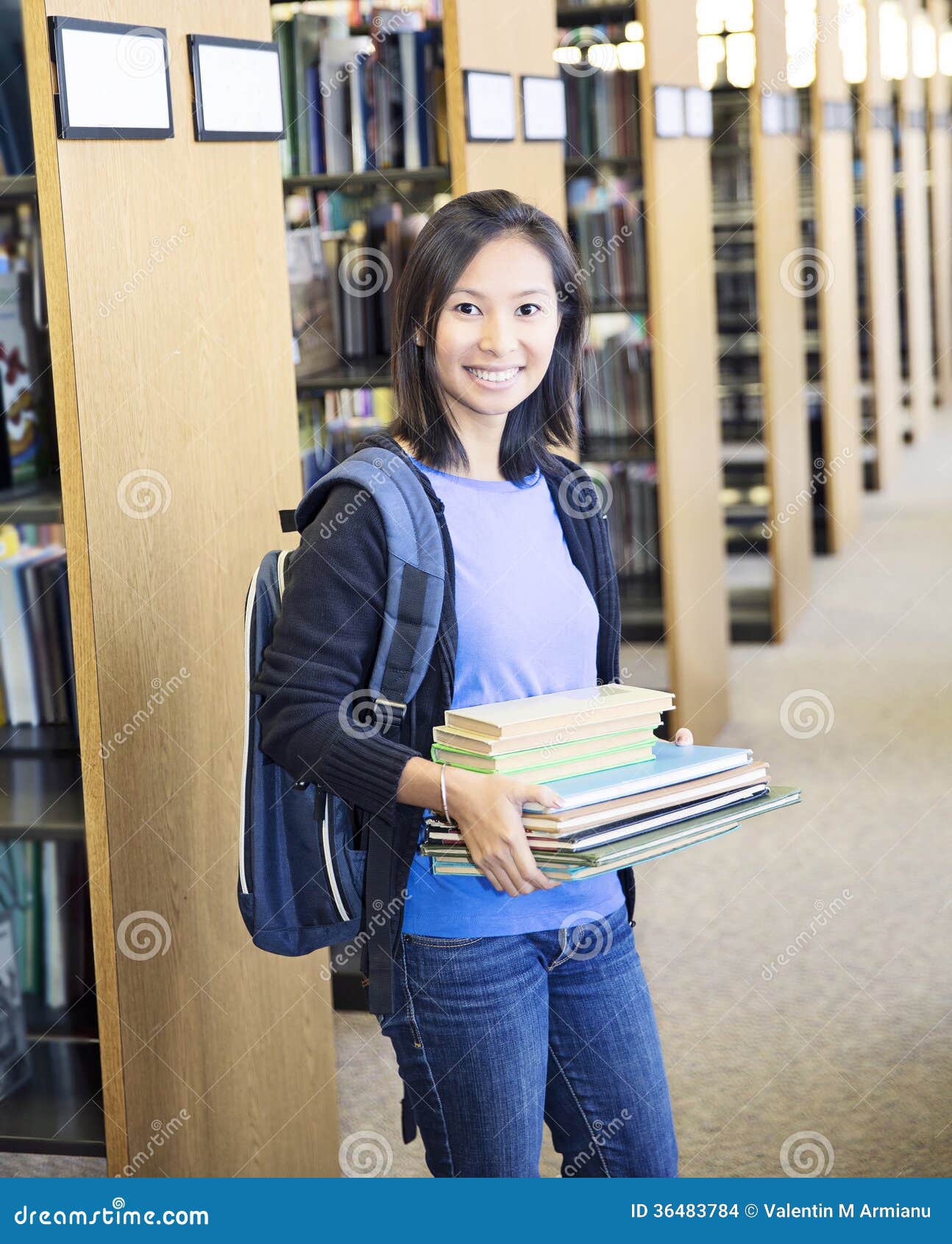 School girl with books stock photo. Image of literature - 36483784