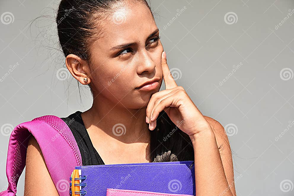 School Girl Decision Making Stock Image - Image of childhood, girl ...