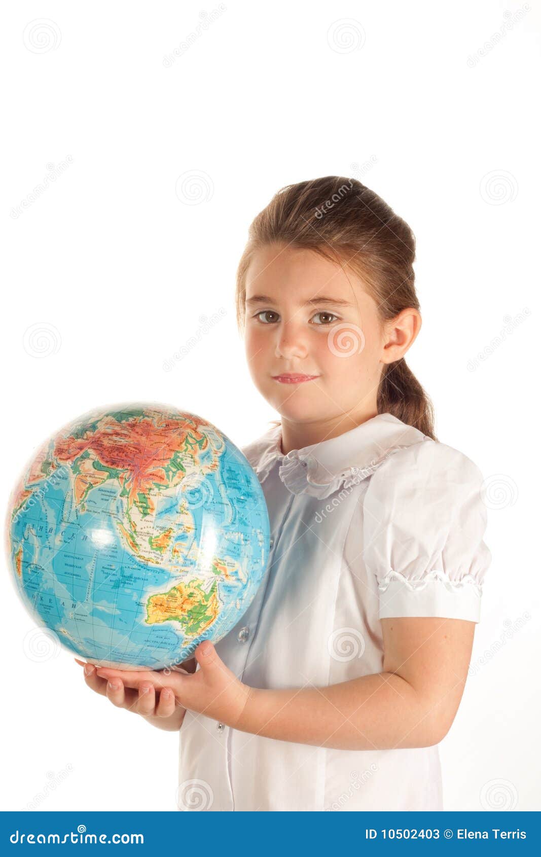 School girl with a globe stock image. Image of isolated - 10502403 School girl with a globe stock image. Image of isolated - 10502403